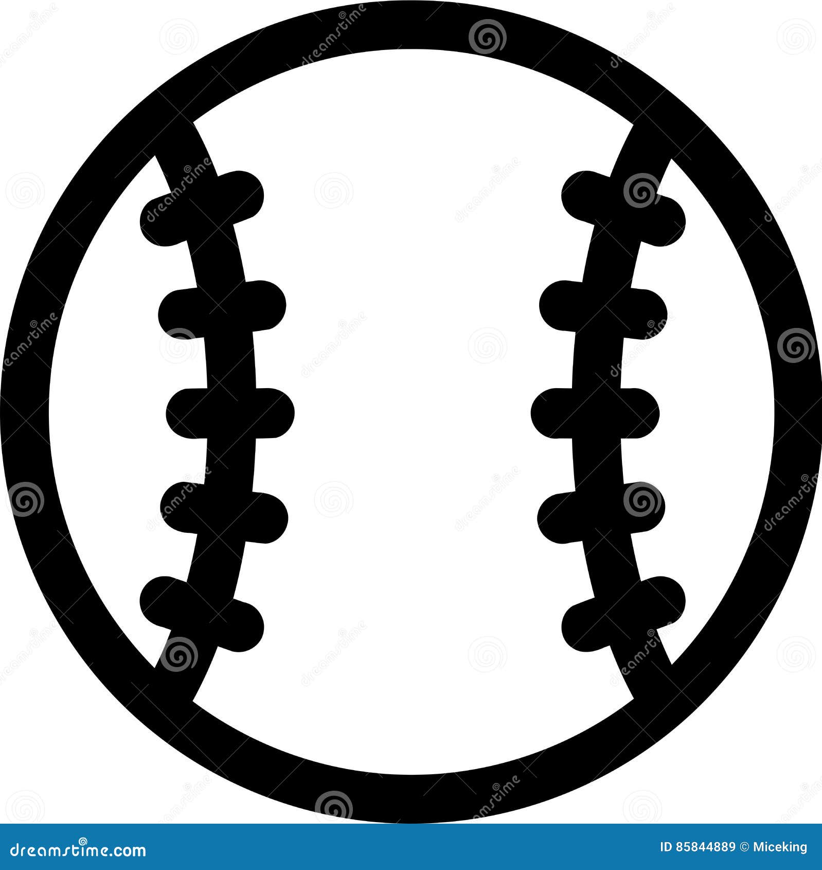 Baseball Pictogram stock vector. Illustration of ball - 85844889