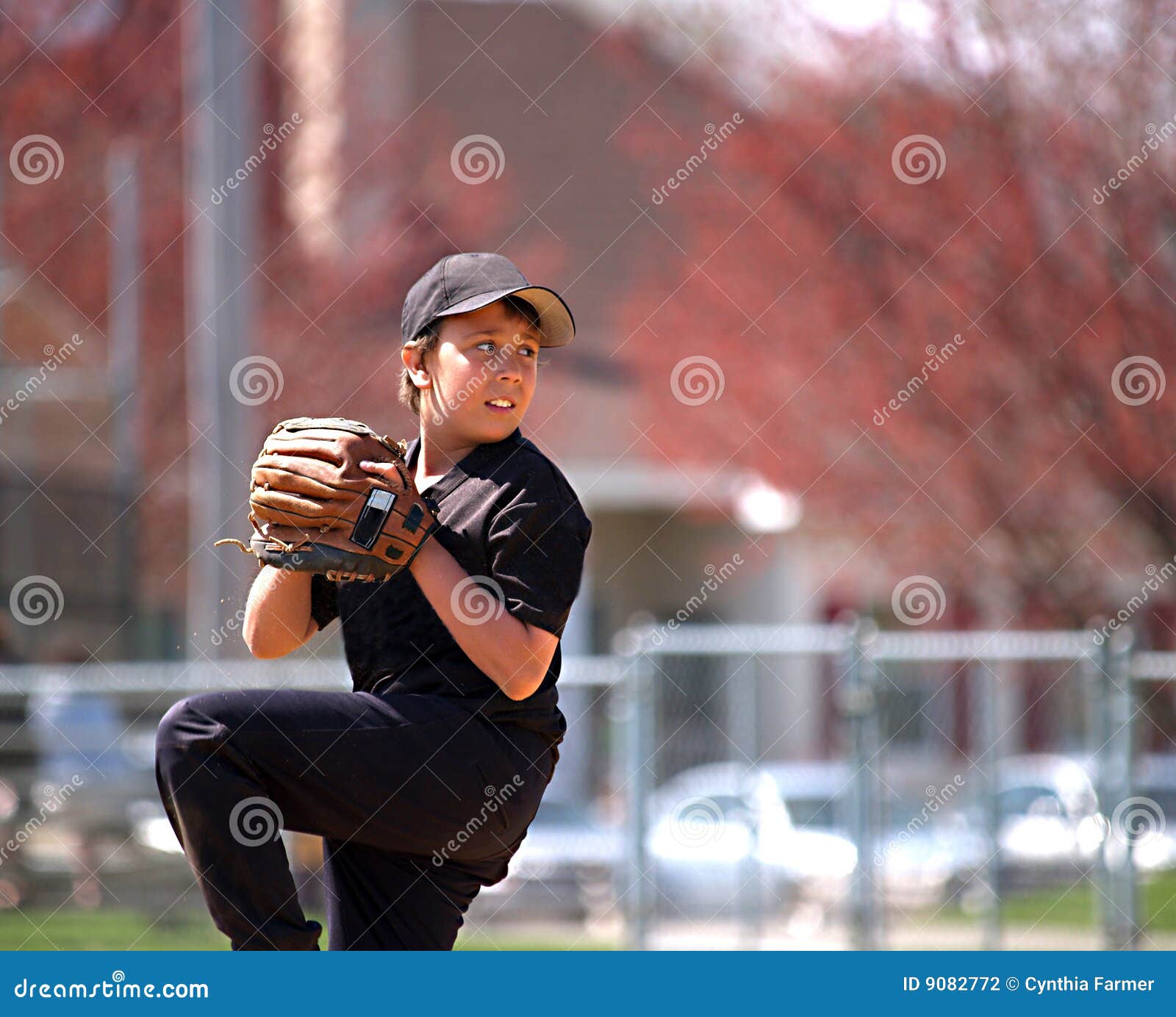 Baseball Pitcher Focus Stock Photography | CartoonDealer.com #9082772