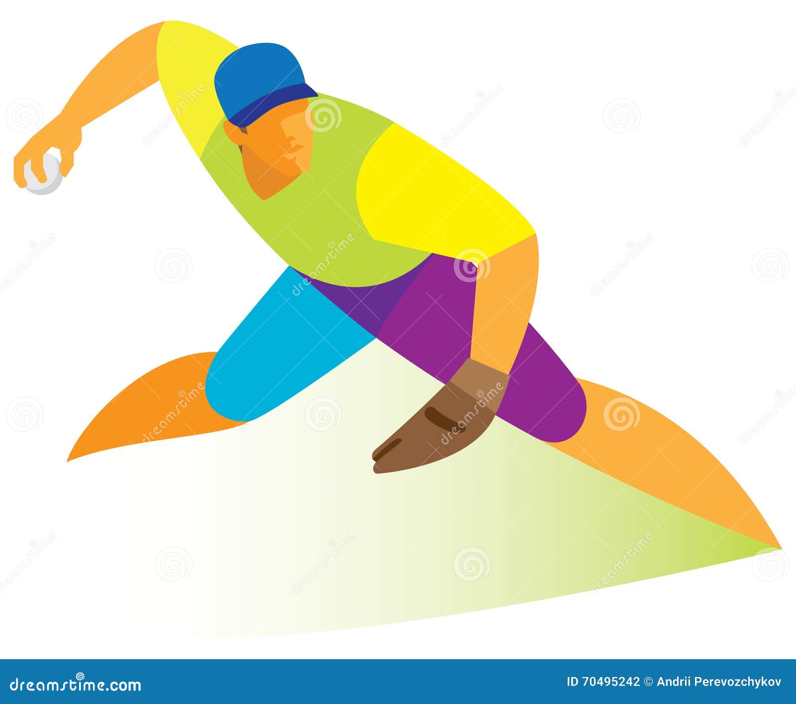 Baseball pitcher stock vector. Illustration of stadium - 70495242