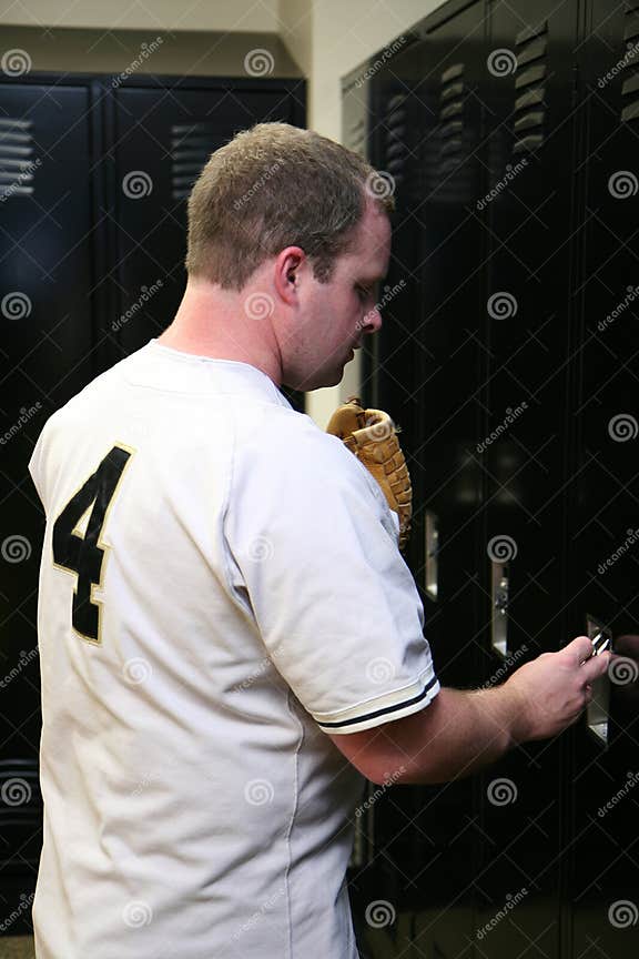 Baseball Player stock image. Image of tired, room, glove - 1315891