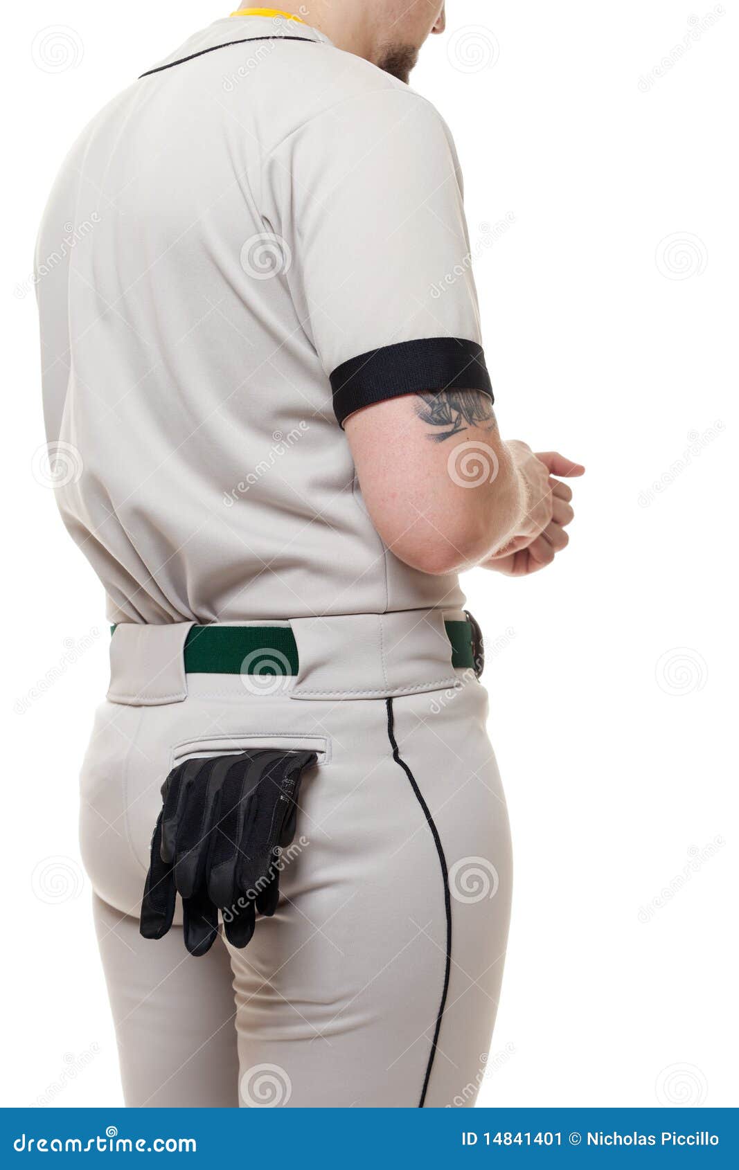 Baseball Player stock image. Image of away, studio, looking - 14841401
