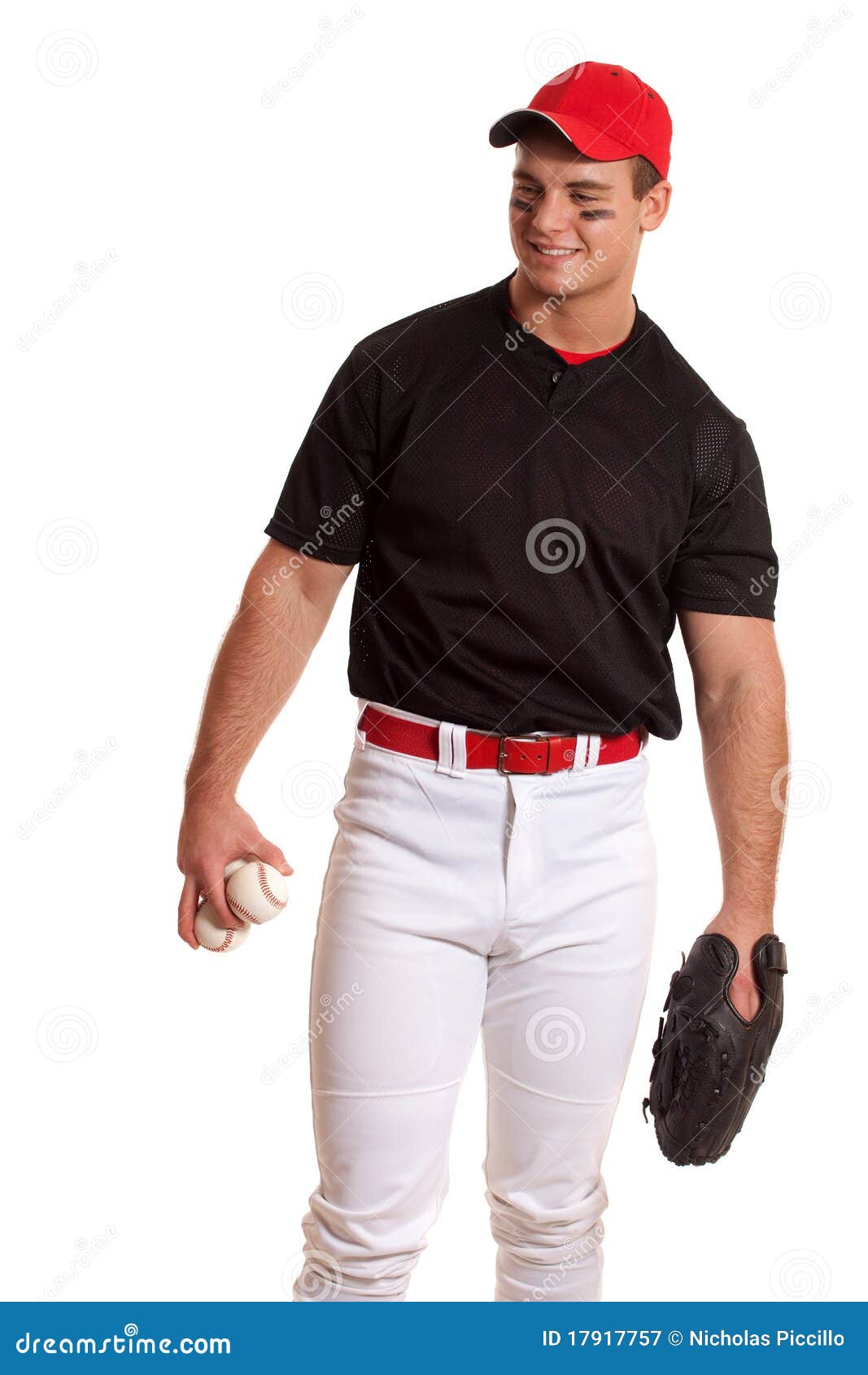 Baseball Player stock image. Image of standing, shot - 17917757