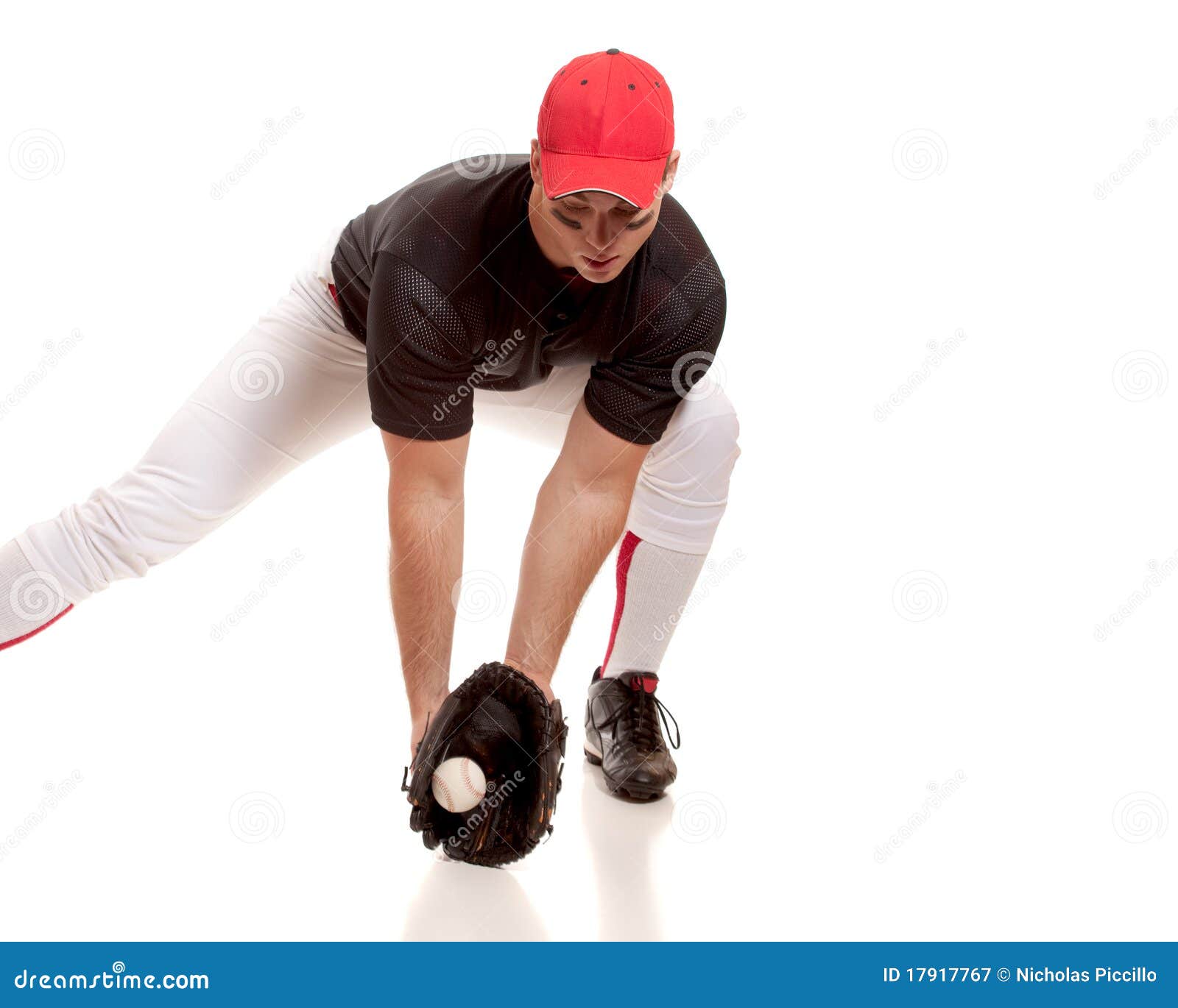 Baseball Player stock image. Image of white, player, ground - 17917767