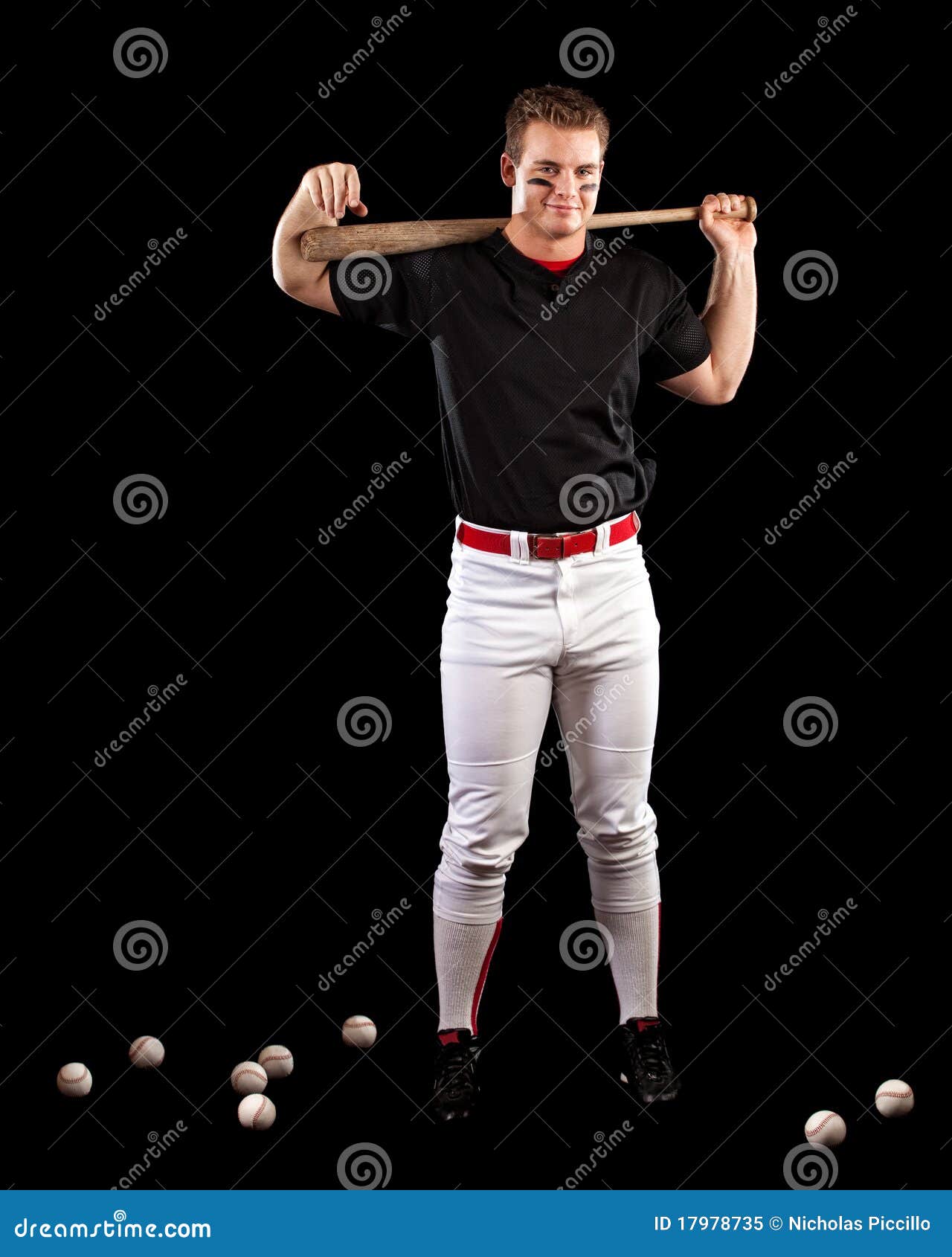Baseball Player stock image. Image of male, white, sport - 17978735