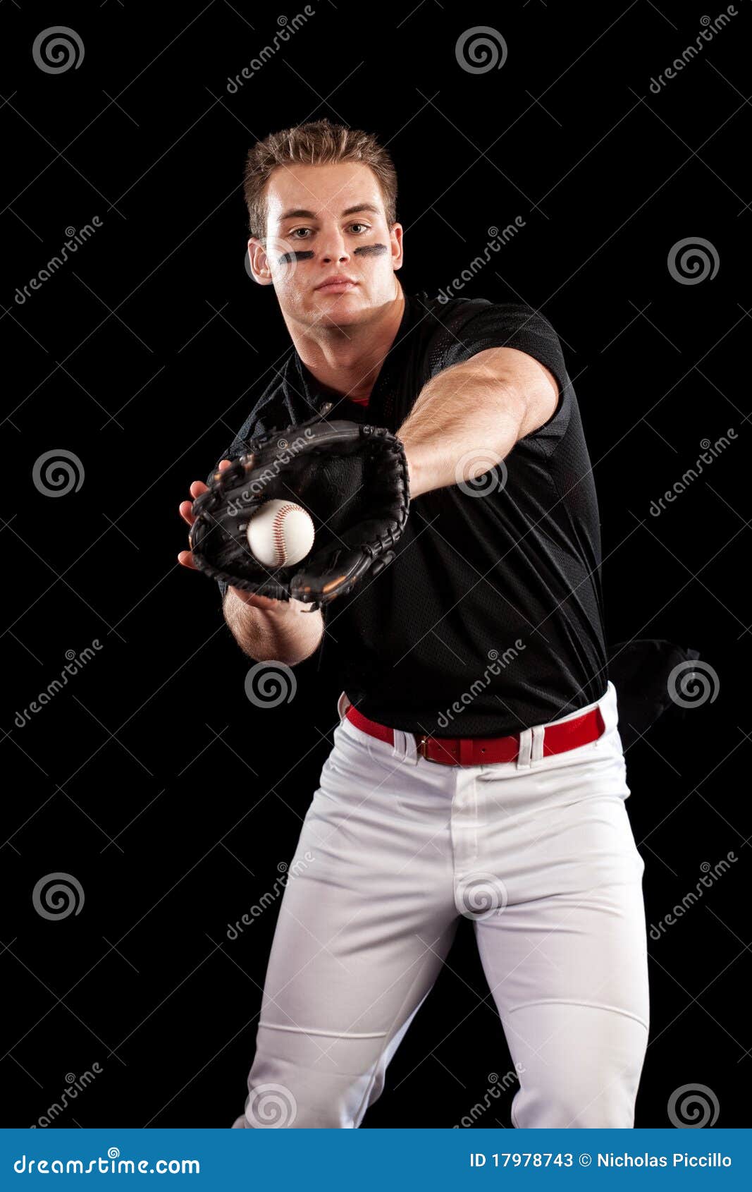 Baseball Player stock image. Image of recreation, mitt - 17978743