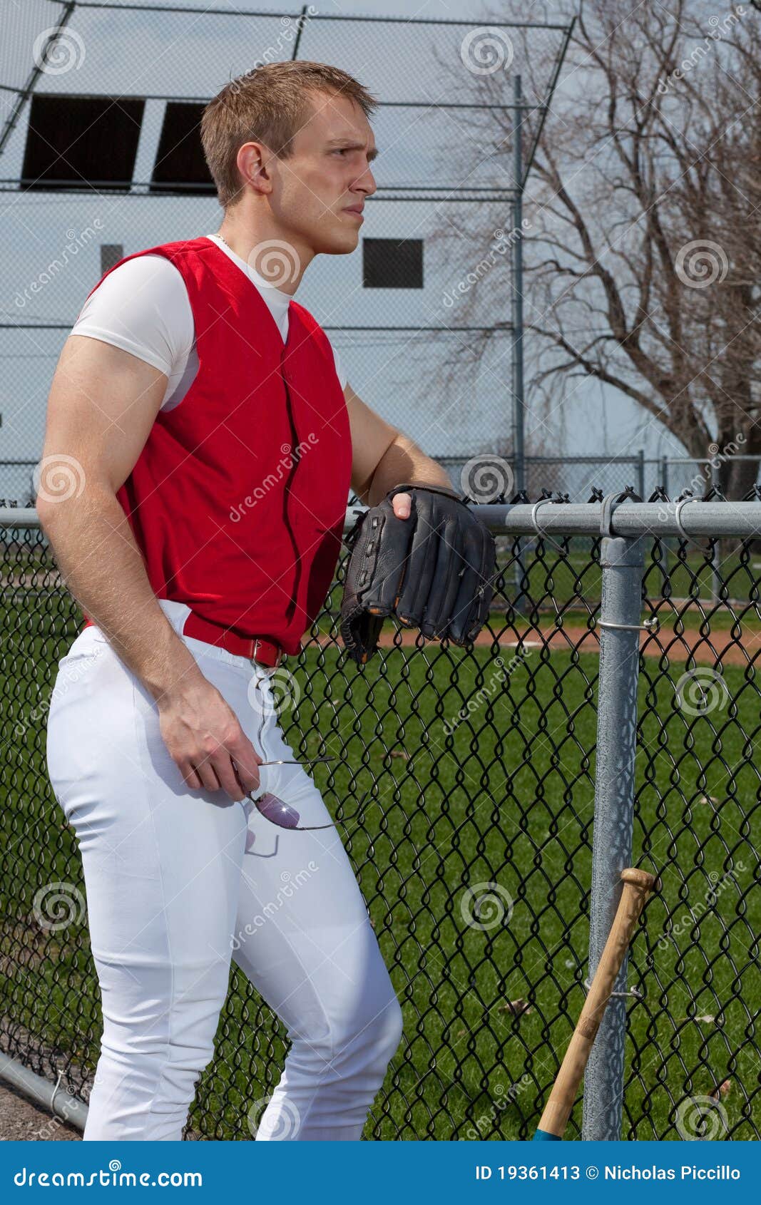 Baseball Player stock image. Image of standing, outdoor - 19361413