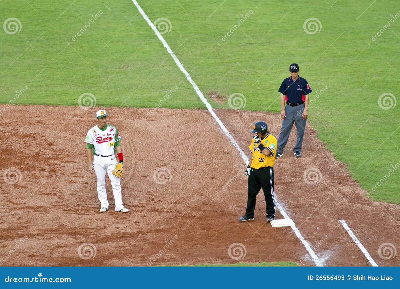 Baseball player editorial stock photo. Image of cpbl - 26556493