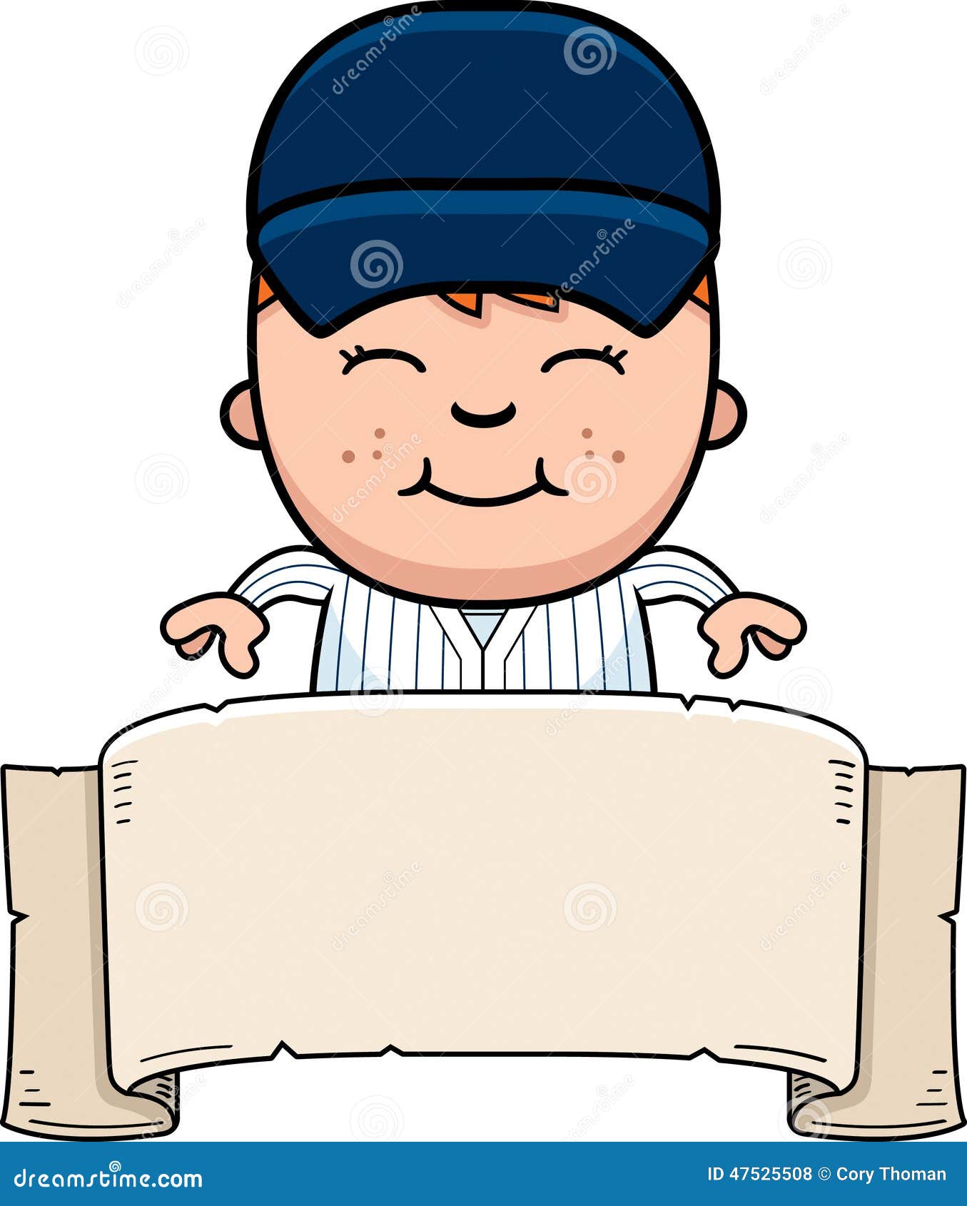 Baseball Player Banner stock vector. Illustration of clipart - 47525508