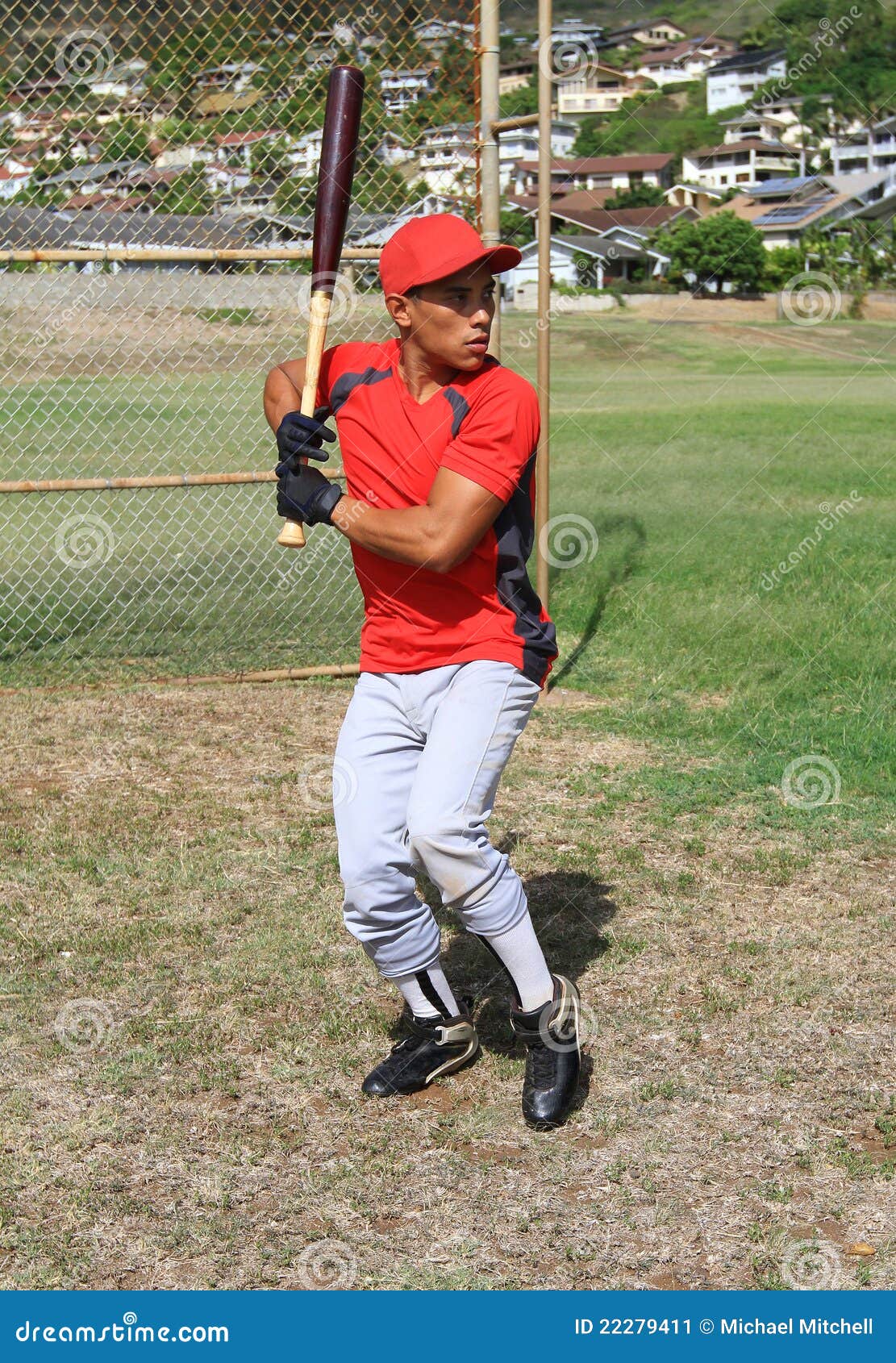 Baseball player at bat stock image. Image of leather - 22279411