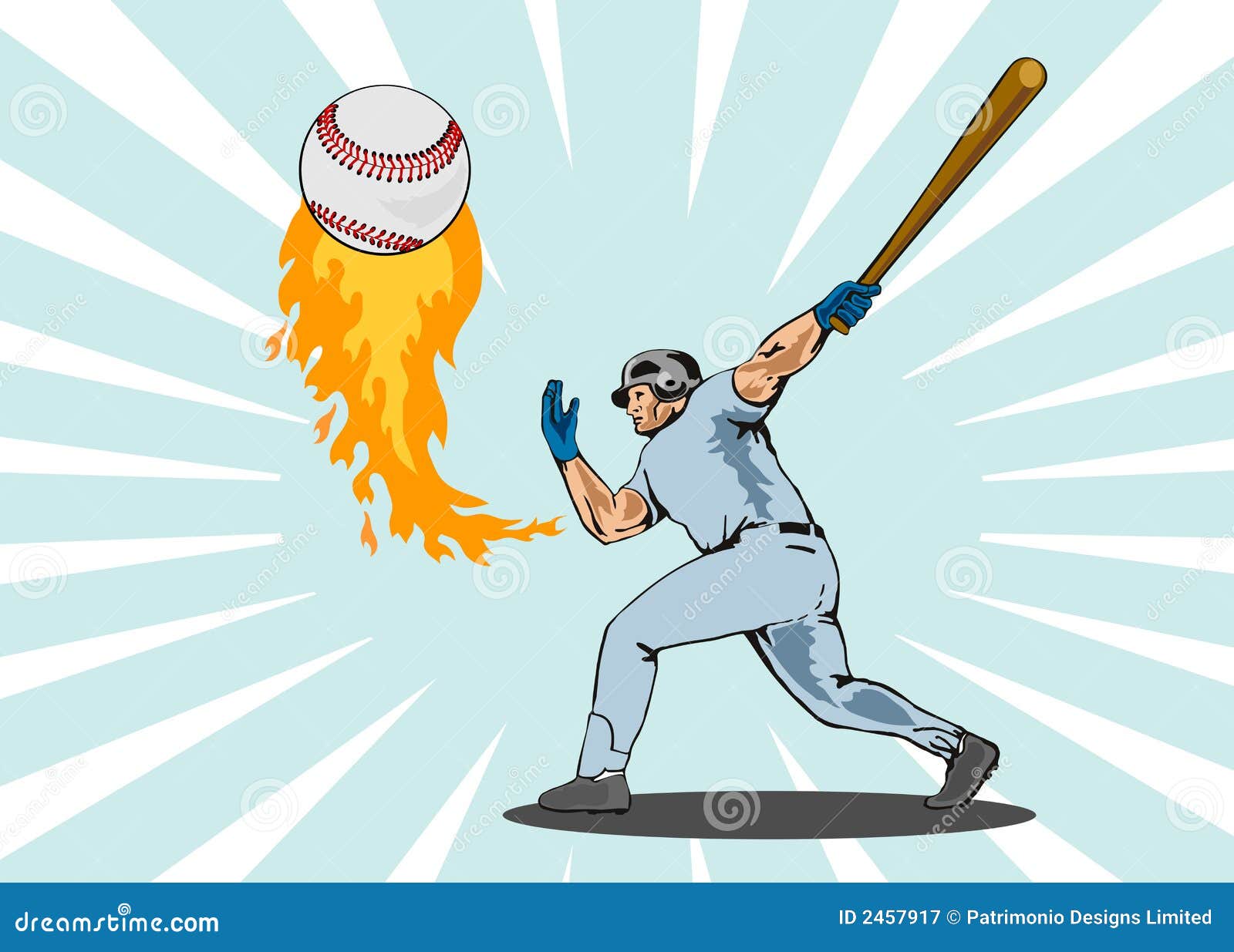 Baseball Player Batting Ball Stock Vector - Illustration of inning ... Baseball Player Batting Ball Stock Vector - Illustration of inning ...