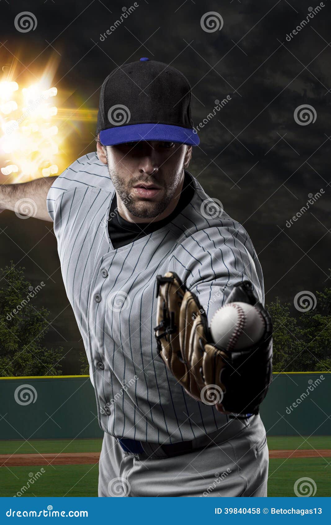 Baseball Player stock photo. Image of ball, athlete, caucasian - 39840458