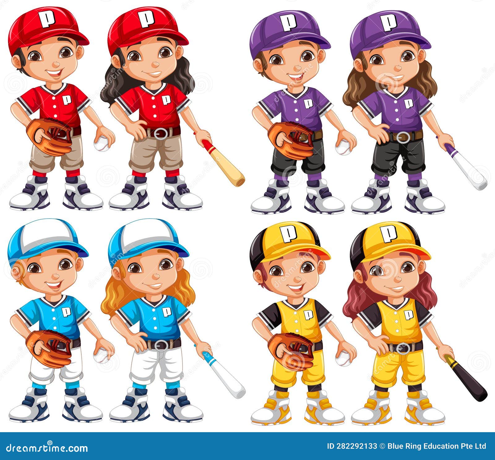 Baseball Player Cartoon Character Stock Vector - Illustration of ...