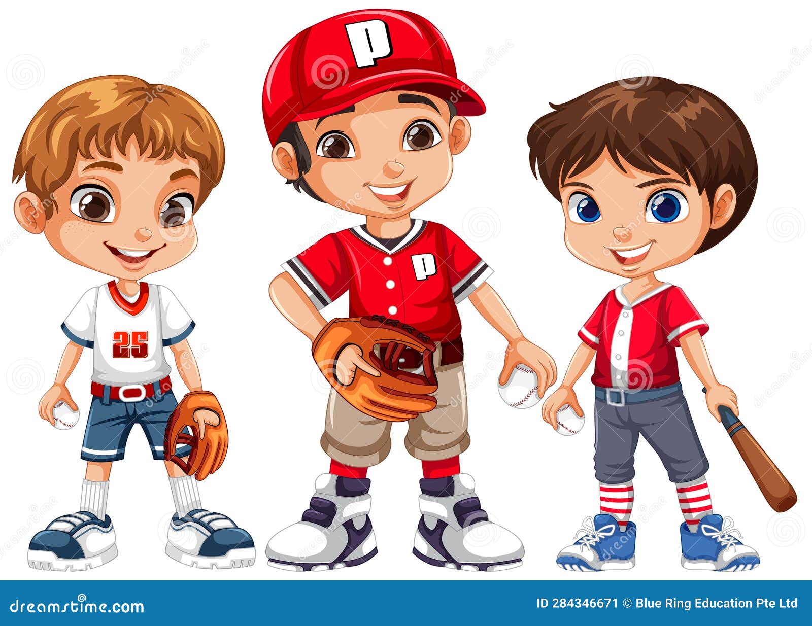 Baseball Player Cartoon Character Stock Vector - Illustration of sports ...