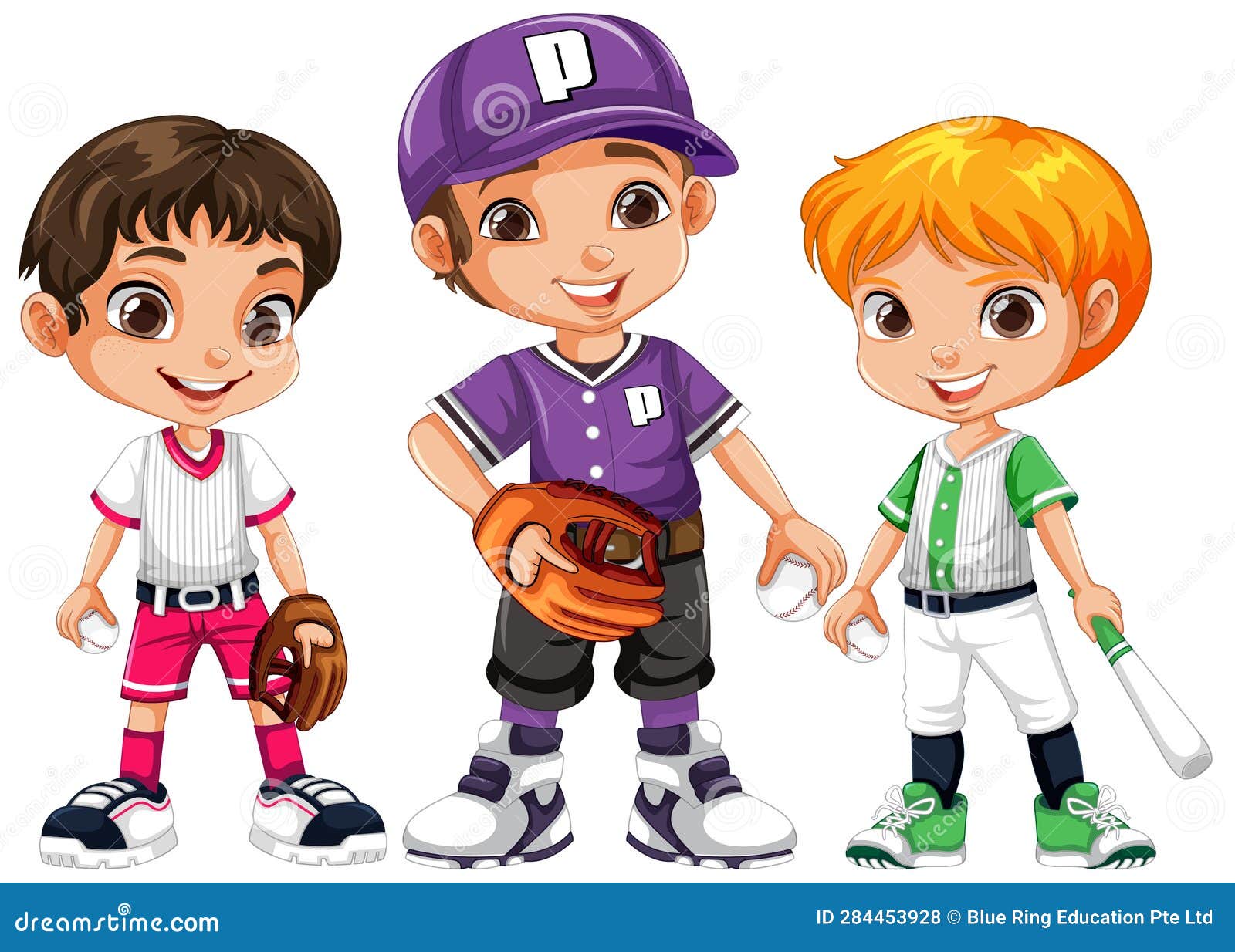 Baseball Player Cartoon Character Stock Vector - Illustration of ...