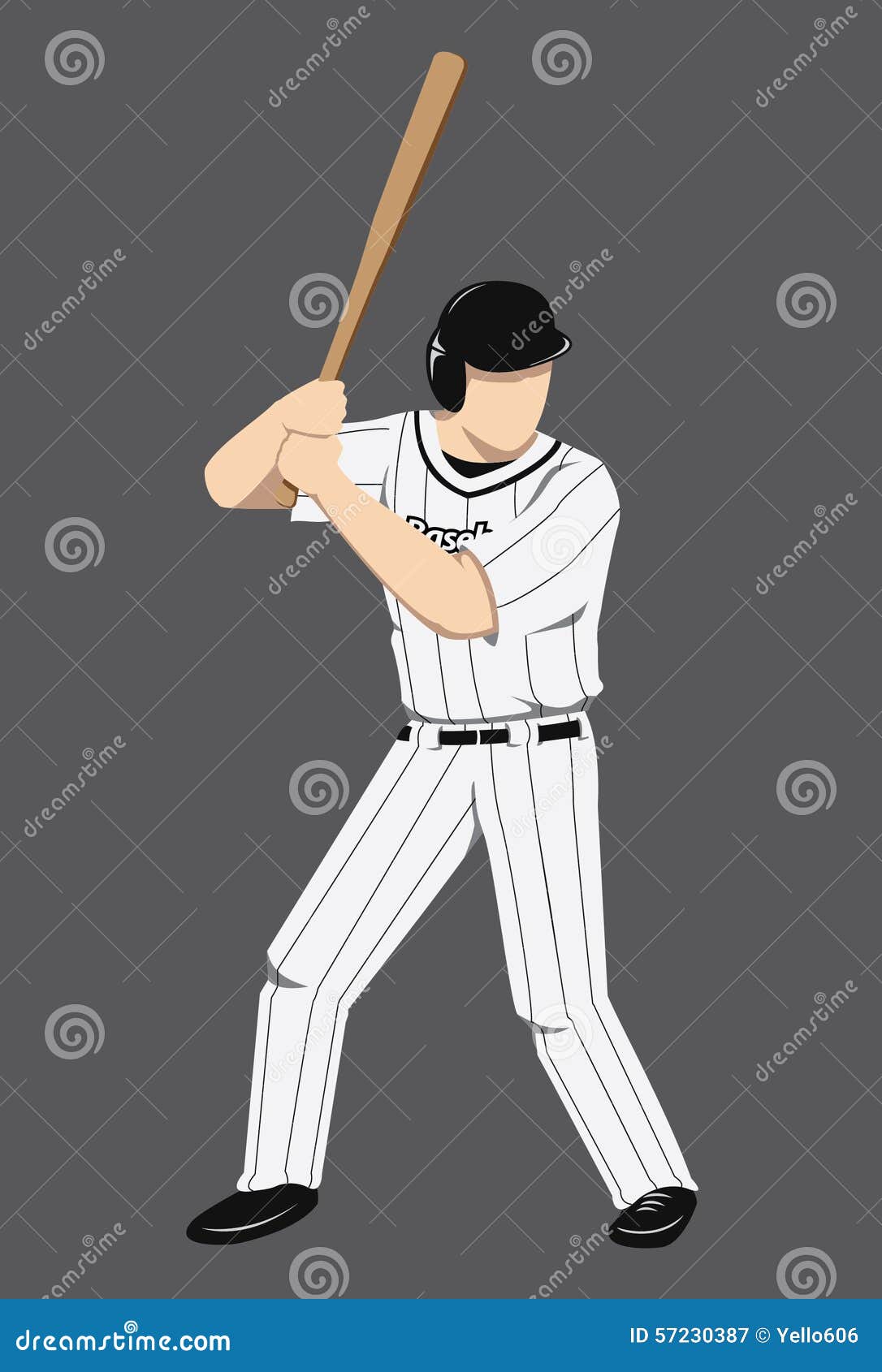 Cartoon Baseball Bat Swing