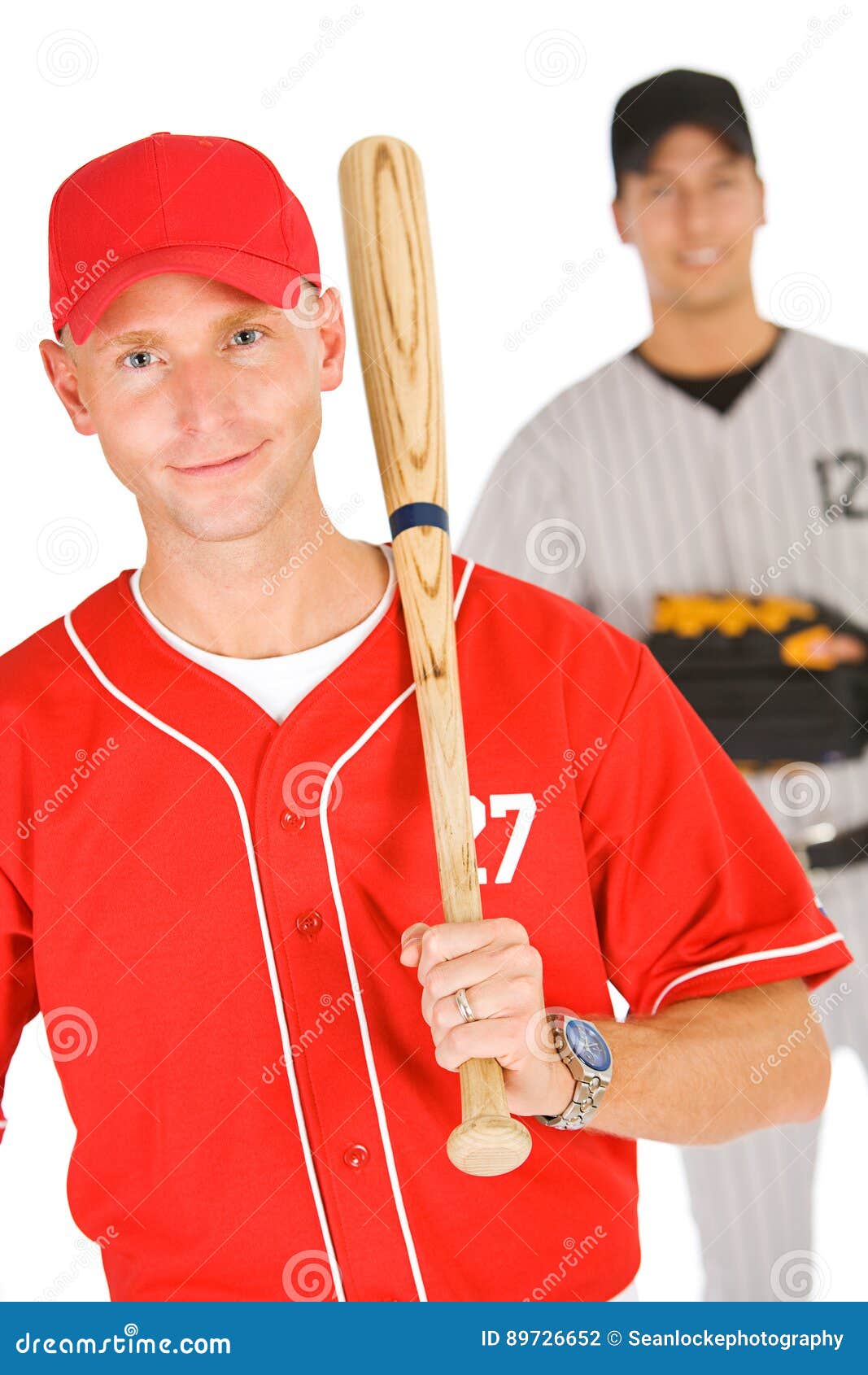 Baseball: Player Holding Baseball Bat Stock Photo - Image of competitor ...