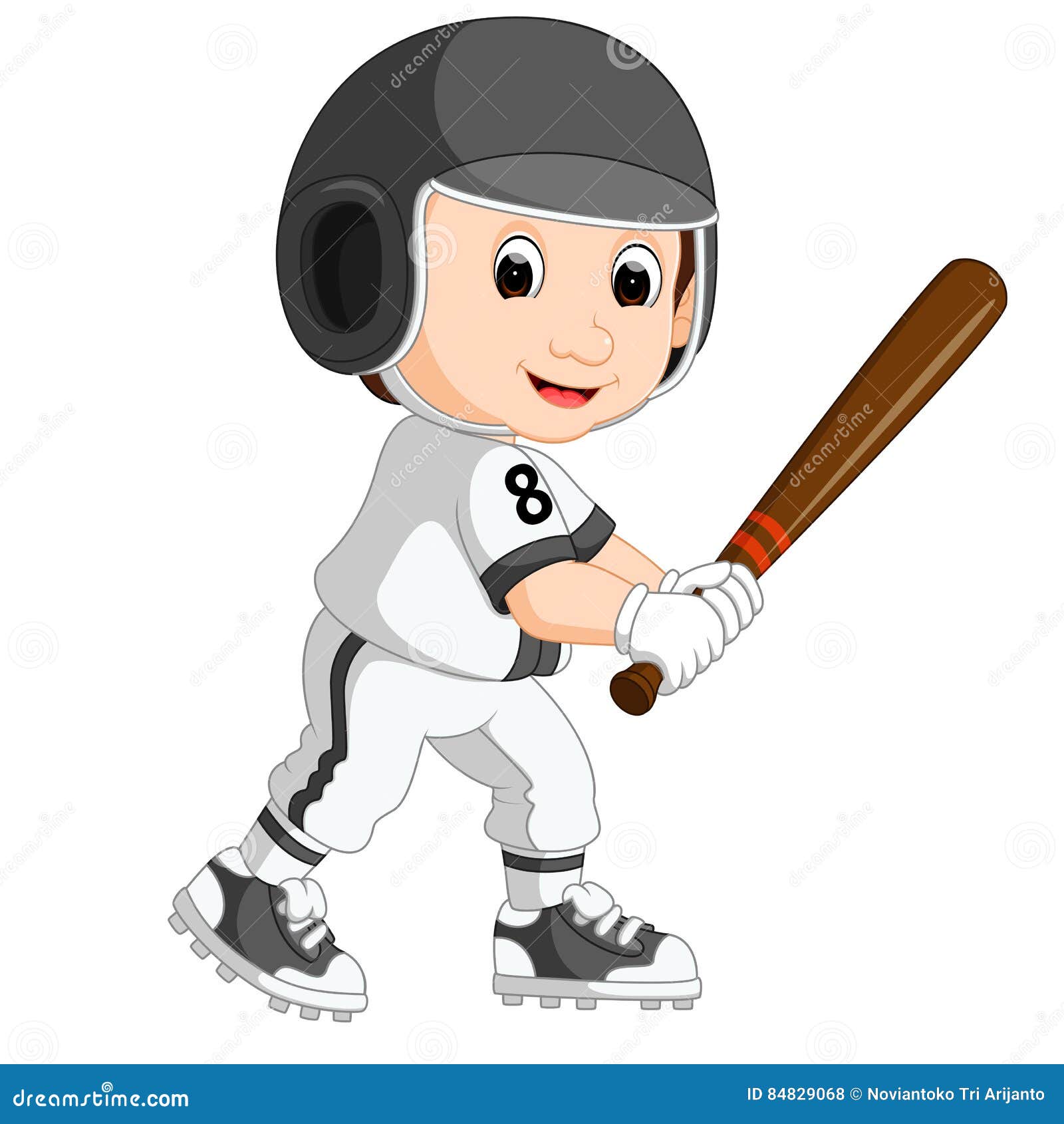 Baseball Player Kid Cartoon Stock Vector - Illustration of glove ...