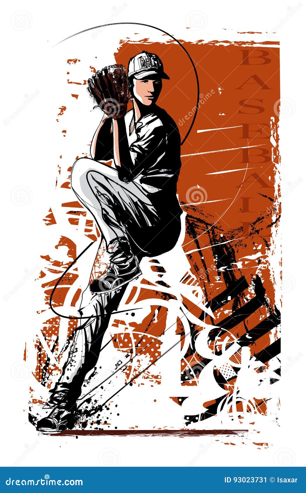 Baseball Player, Pitcher While Throwing Ball. Pitcher Throwing A Ball ...