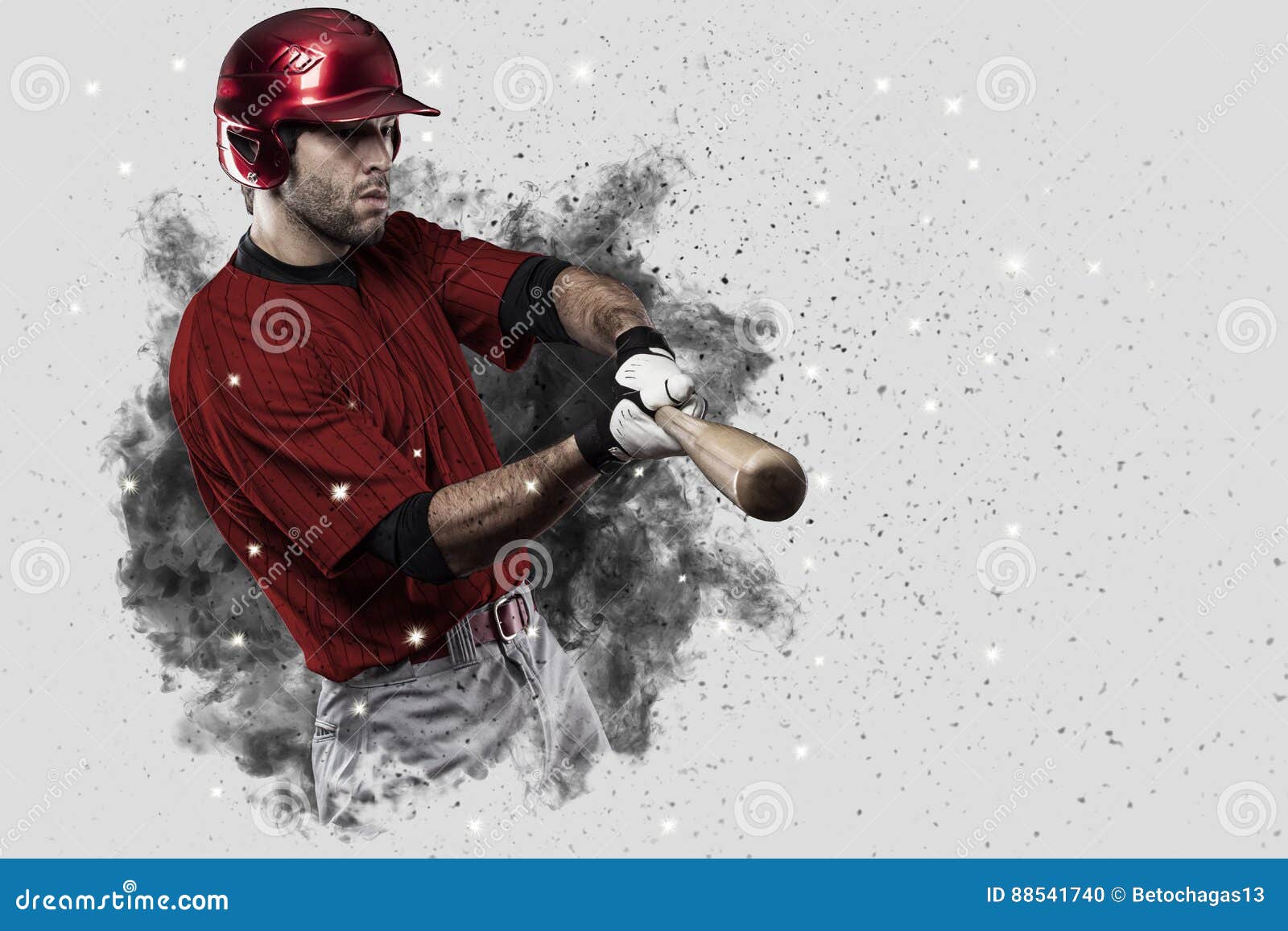 Baseball Player stock photo. Image of smoke, athlete - 88541740
