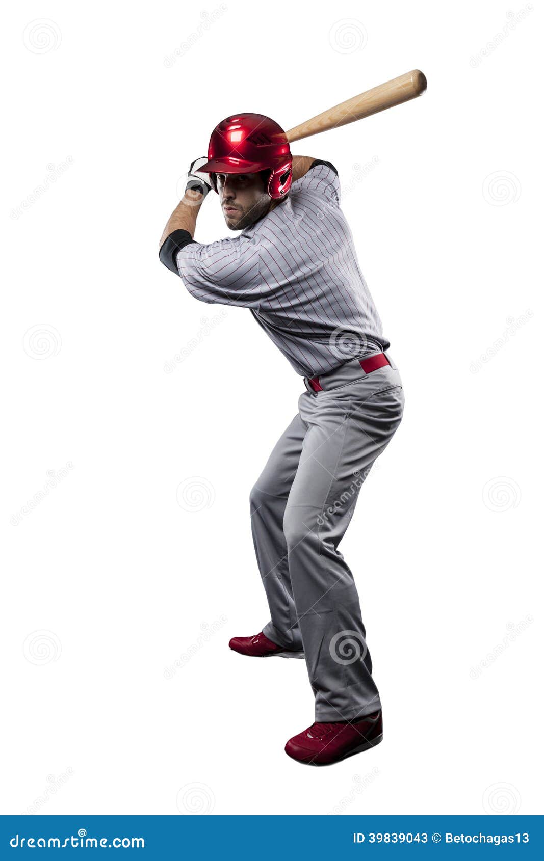 Baseball Player With Bat. Success. Workout Activity. Gym Workout Of ...