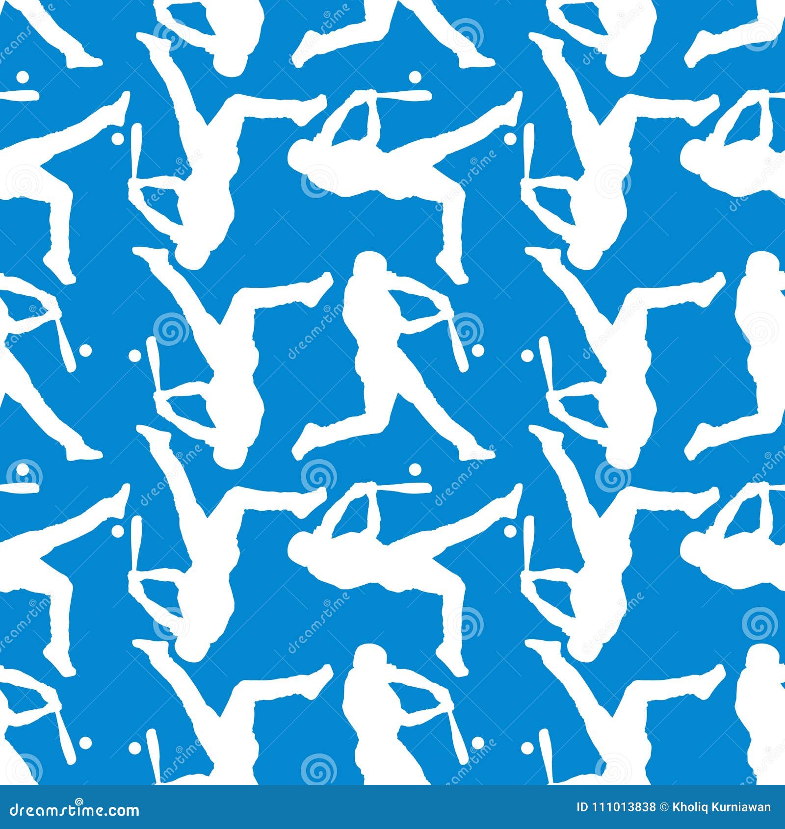 Baseball Player Seamless Pattern Stock Vector - Illustration of banner ...