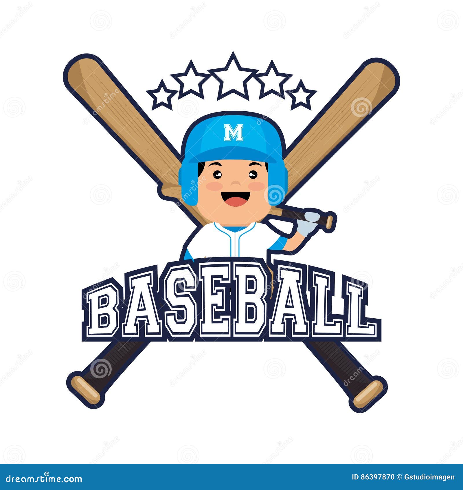 Baseball player sport icon stock vector. Illustration of avatar - 86397870