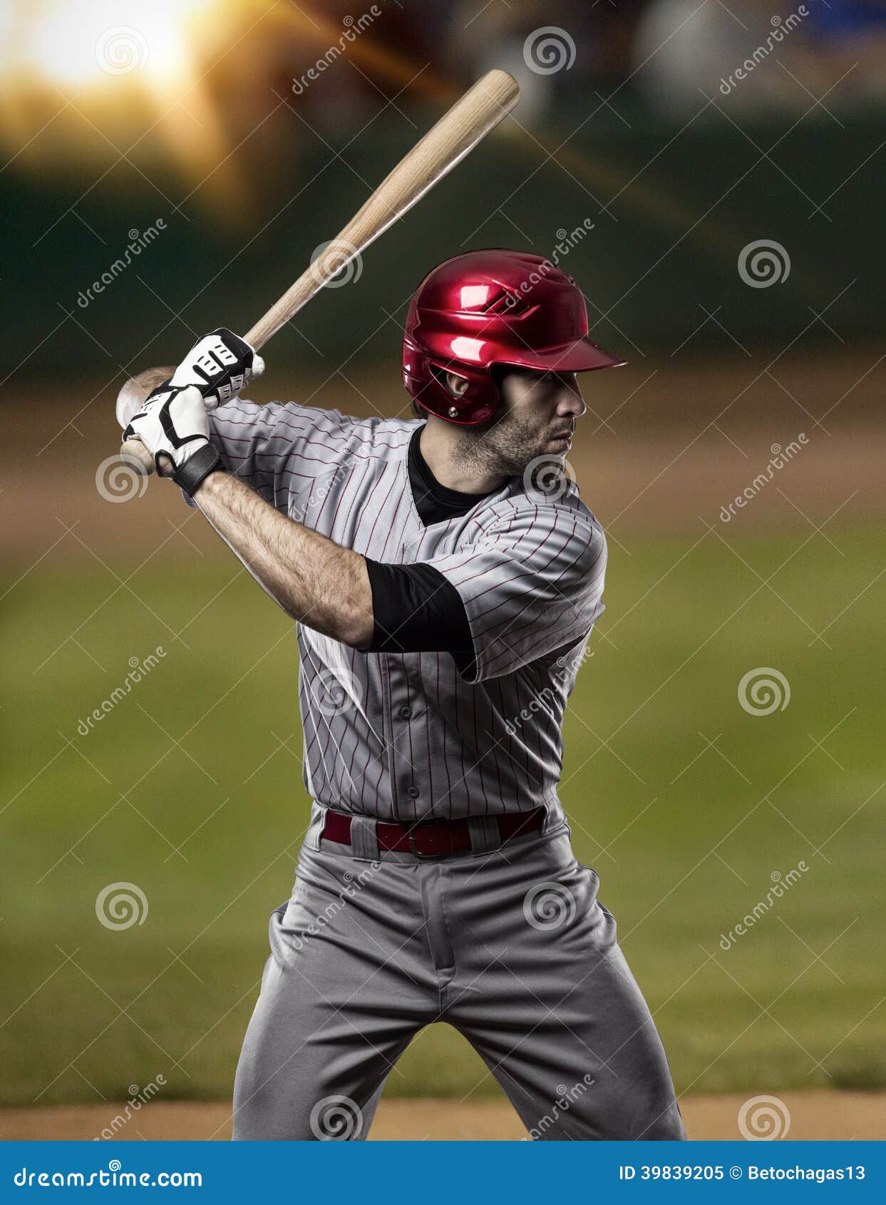 Baseball Player With He's Feet Touching The Base Plate Royalty-Free ...