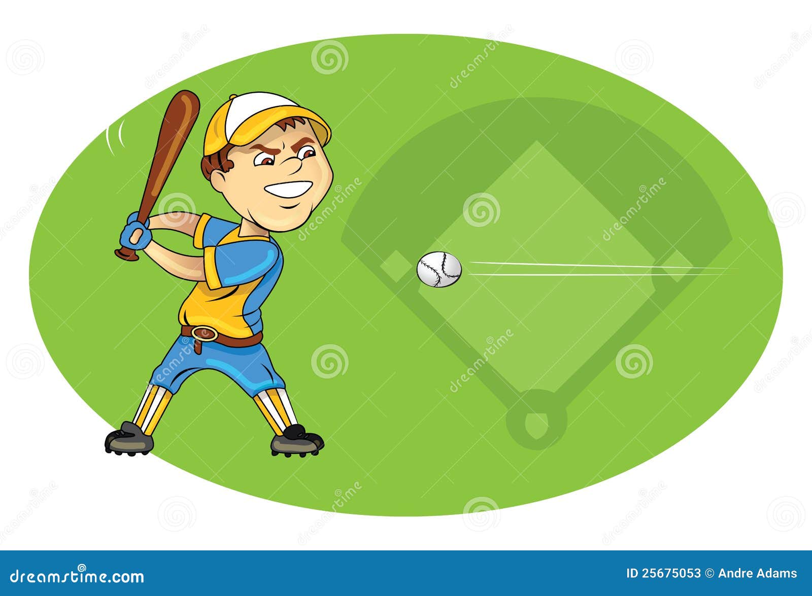 Baseball player swinging stock vector. Illustration of swing - 25675053