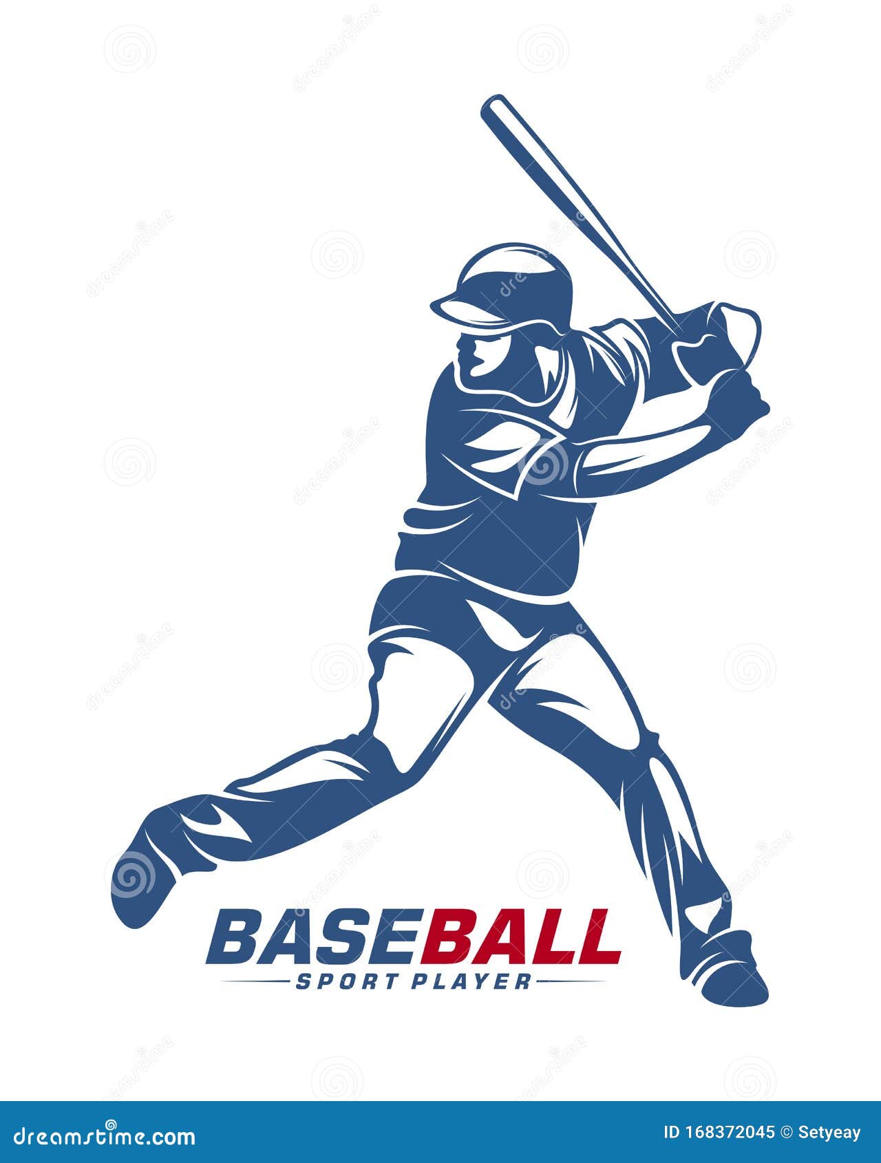 Baseball Player Logo