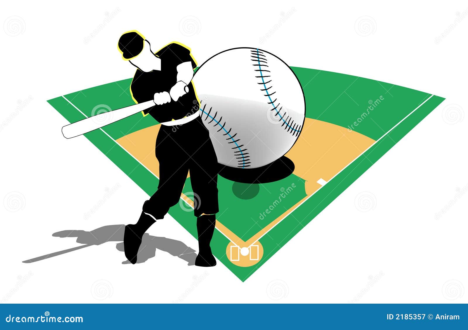 Baseball Playing stock illustration. Illustration of base - 2185357