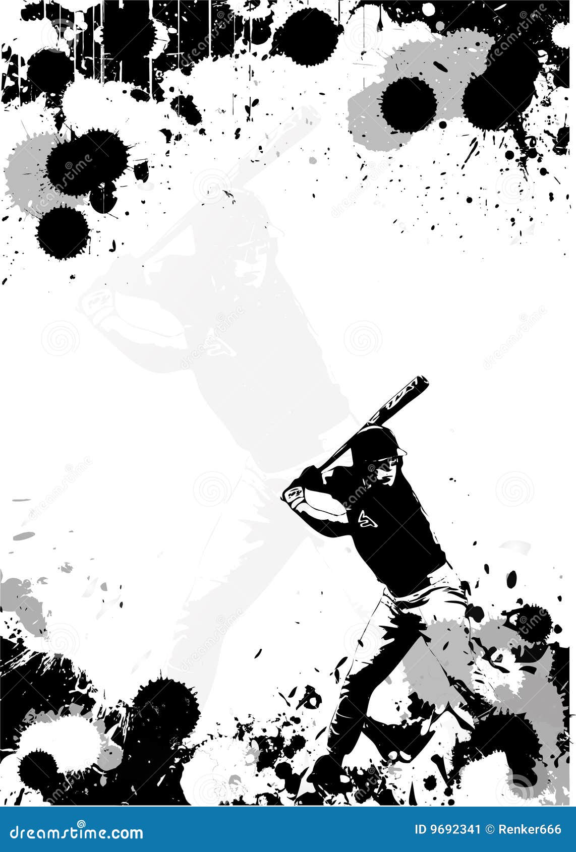 Baseball Poster Background Stock Image - Image: 9692341