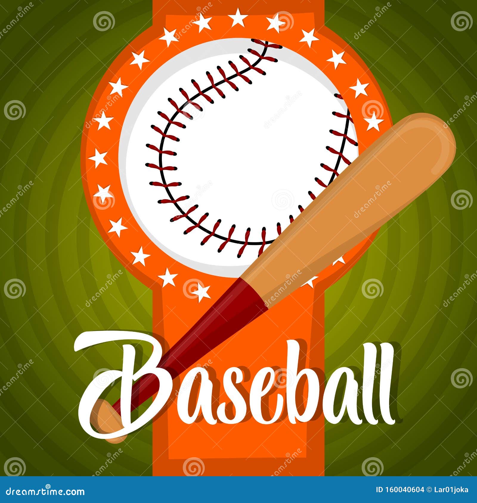 Baseball Poster Illustration Stock Vector - Illustration of banner ...