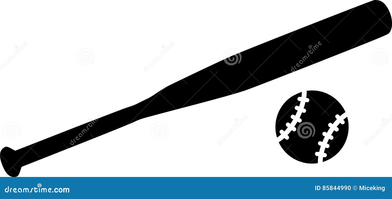 Baseball Racket Bat stock vector. Illustration of pitch - 85844990