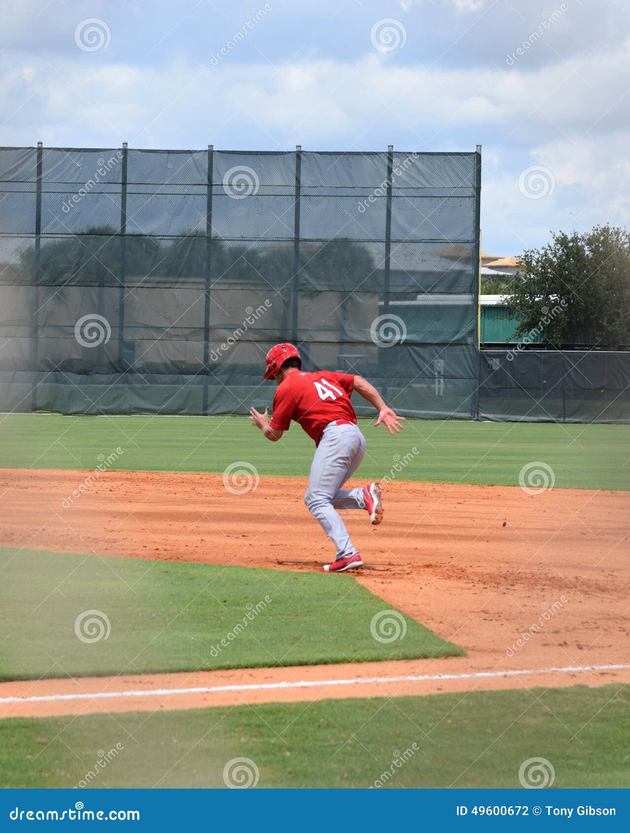 Baseball run stock photo. Image of athlete, summer, baseball - 49600672