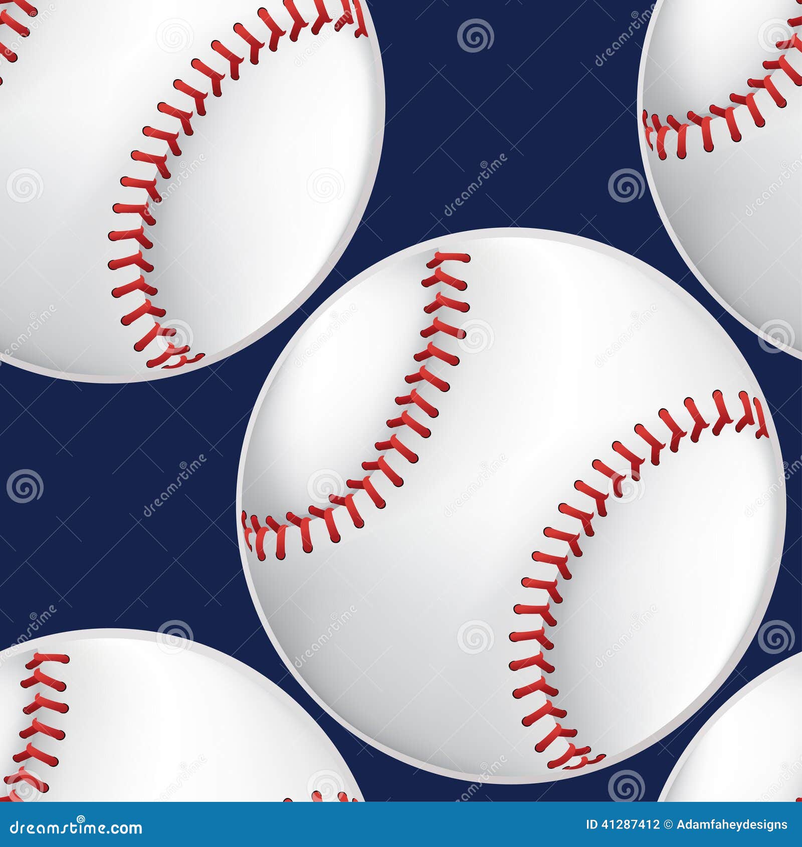 Baseball Seamless Pattern. Letter Template. Cute Doodle Hand Drawn ...