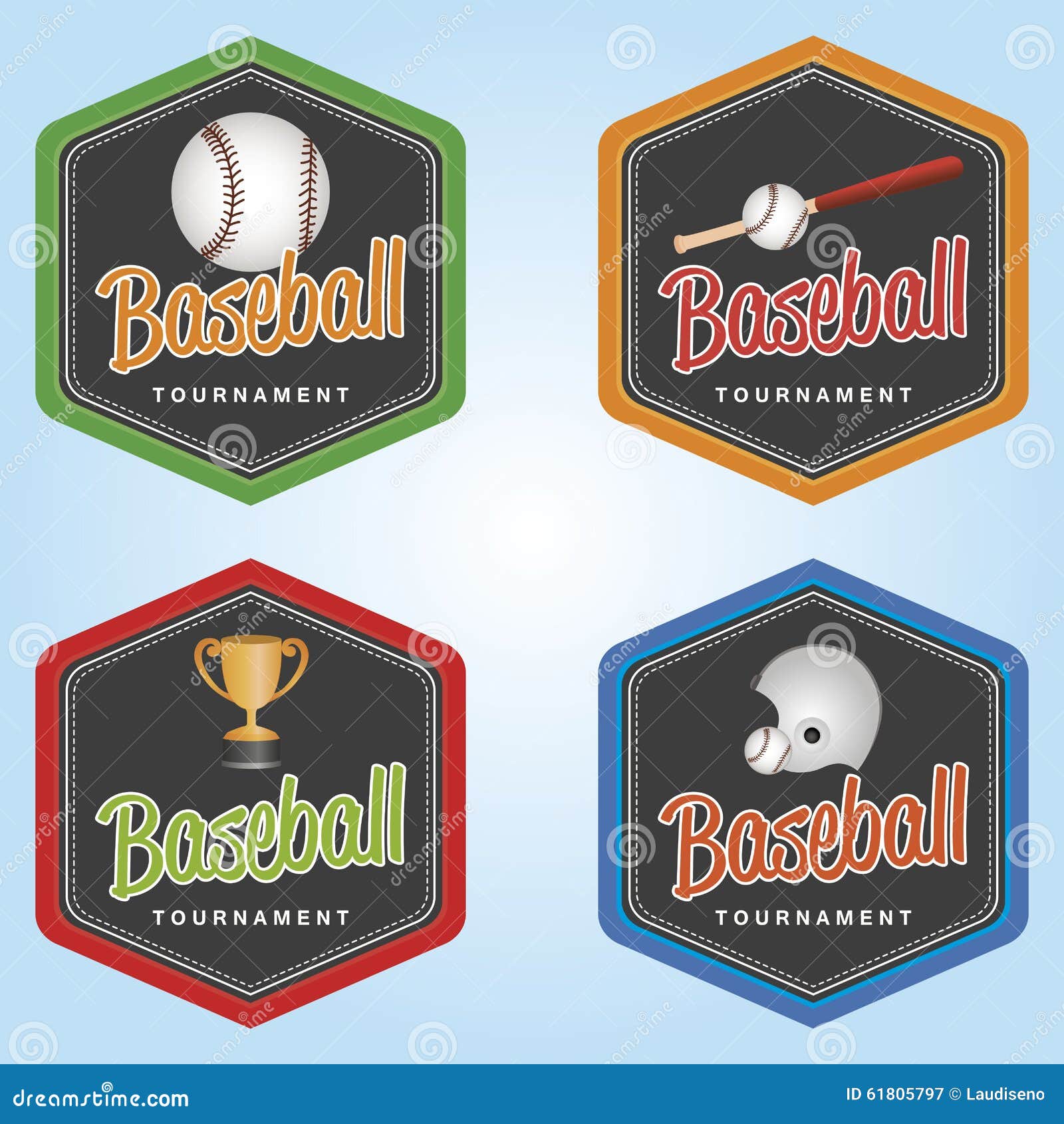 Baseball stock vector. Illustration of label, lifestyle - 61805797