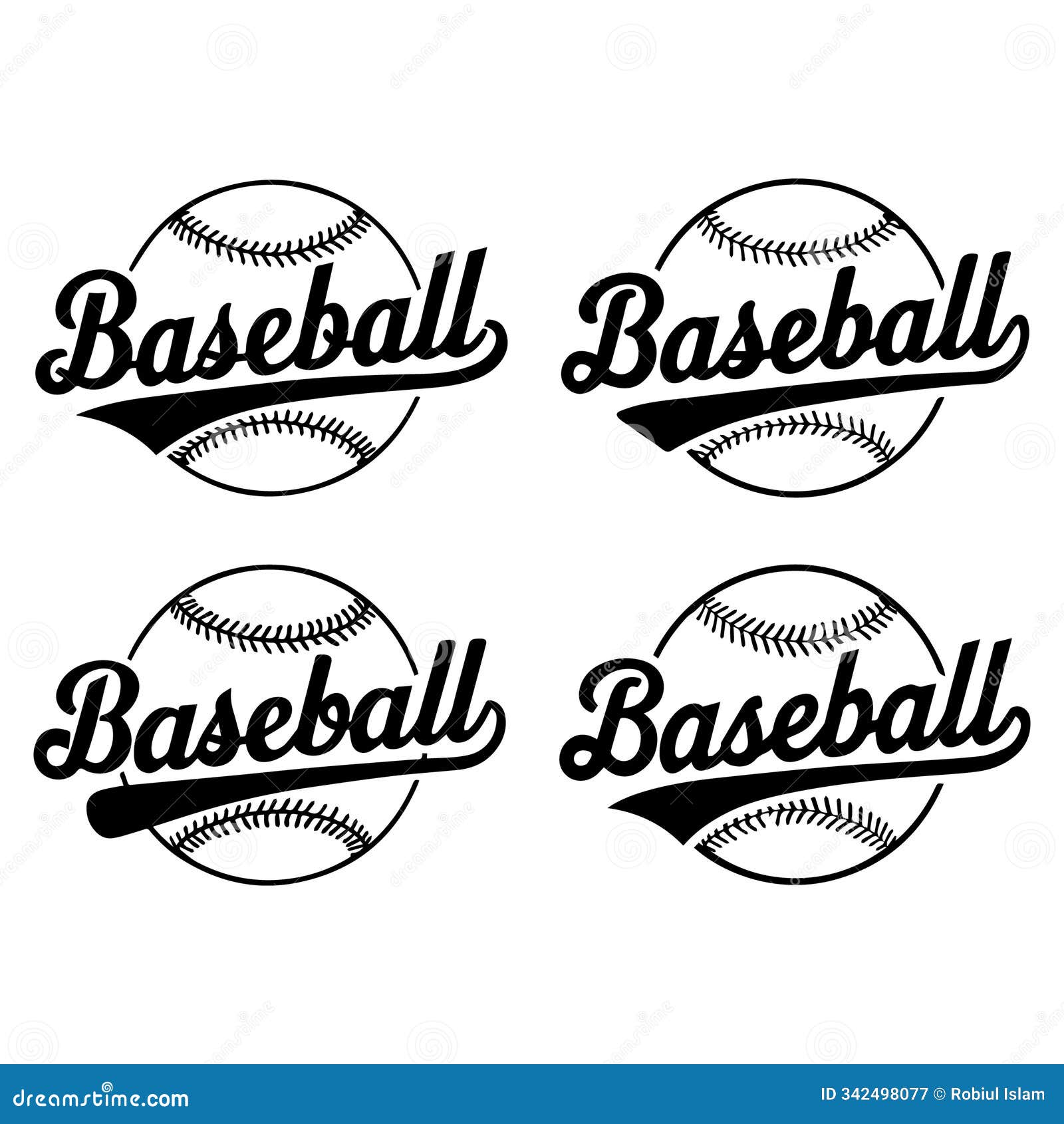 Baseball Silhouette Vector Design Stock Vector - Illustration of school ...