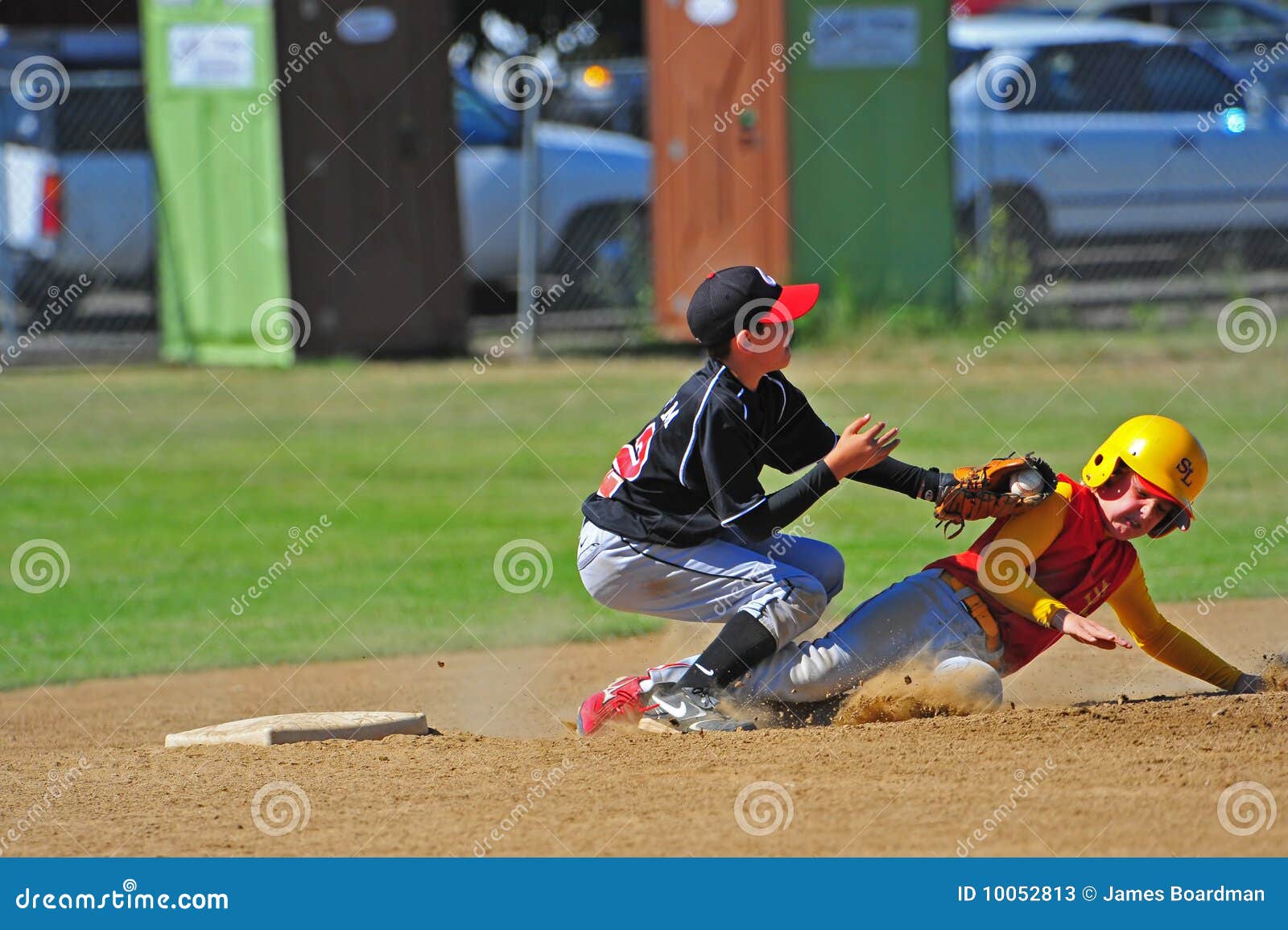 Baseball Sliding into the Tag. Editorial Stock Photo - Image of sport ...