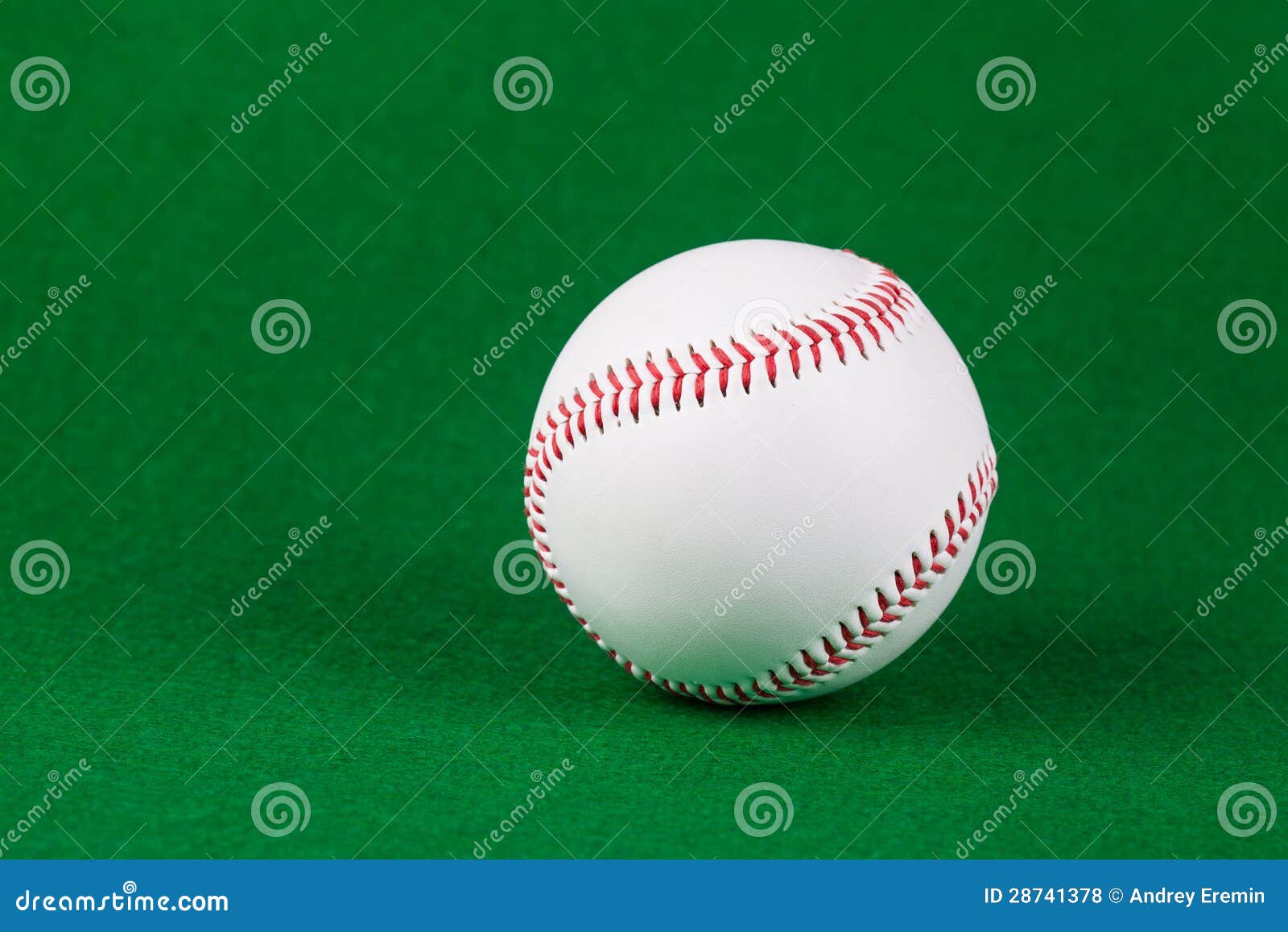 Baseball Softball on Green Background Stock Photo - Image of player ...