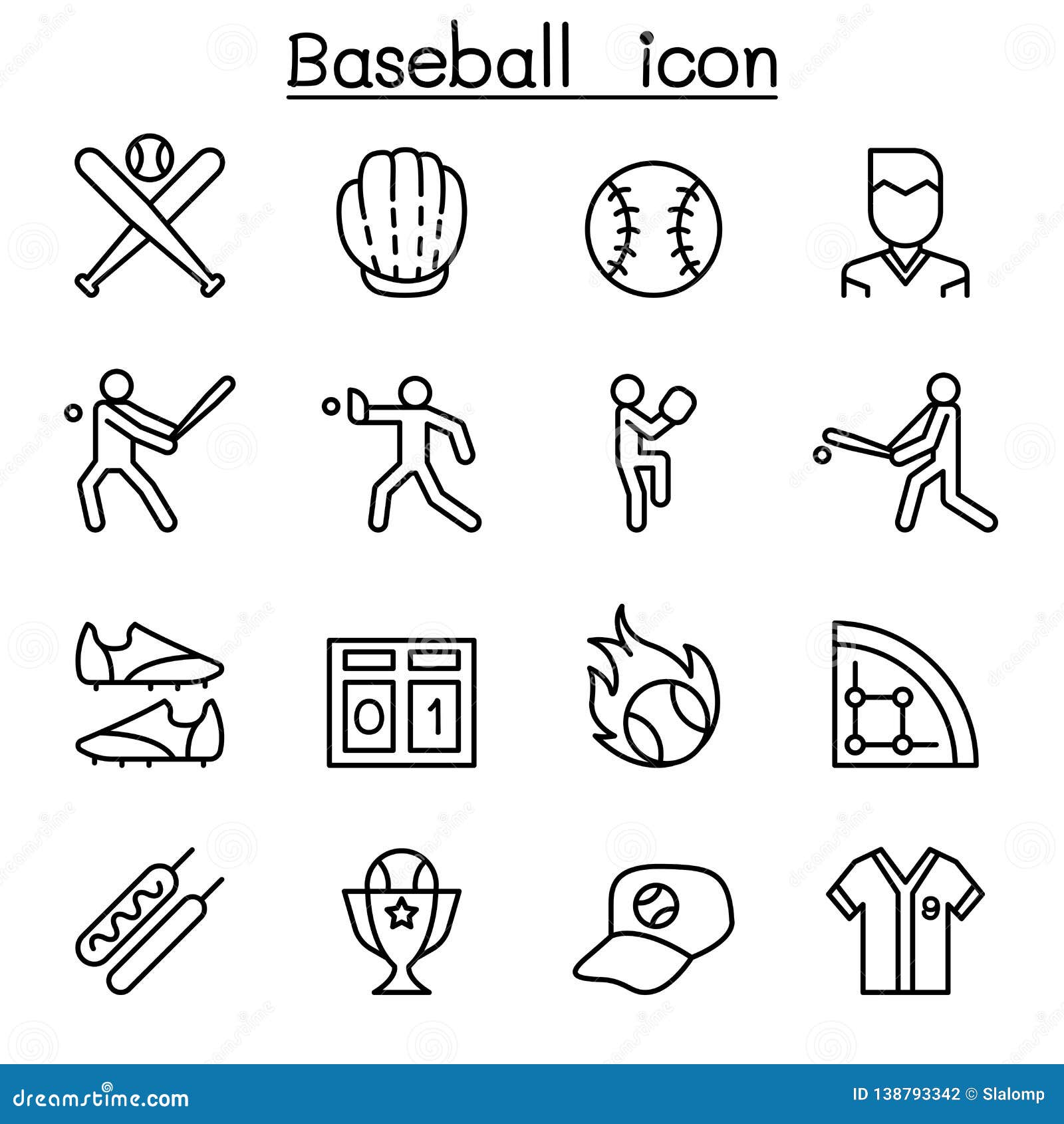 Softball Icon. Trendy Flat Vector Softball Icon On White Background ...