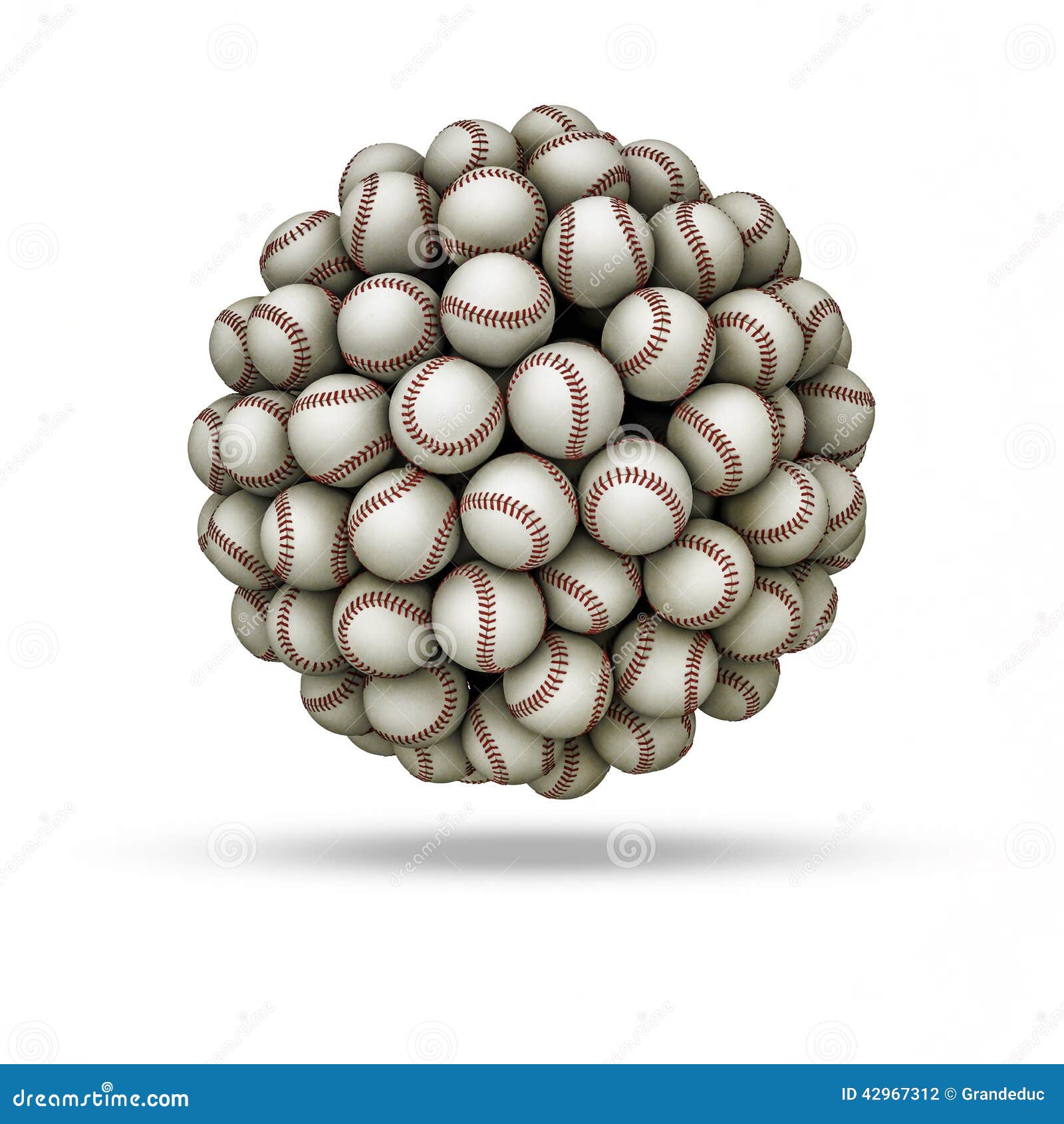 Baseball sphere stock illustration. Illustration of softball - 42967312