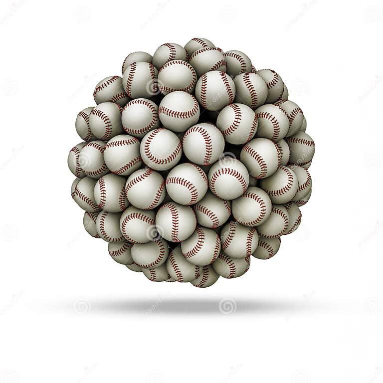 Baseball sphere stock illustration. Illustration of softball - 42967312