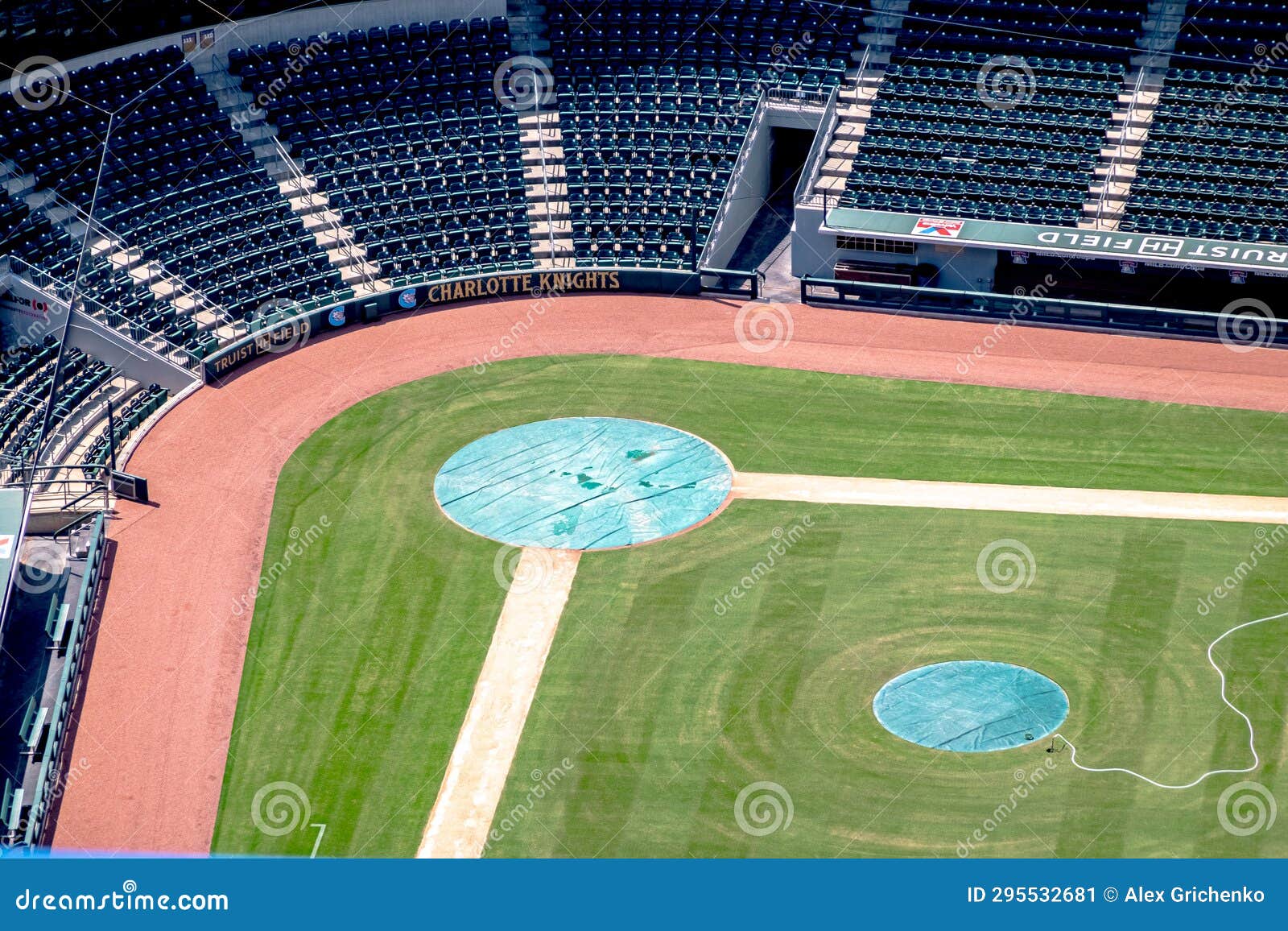 Baseball Stadium Arena Aerial from Above View Stock Image - Image of ...