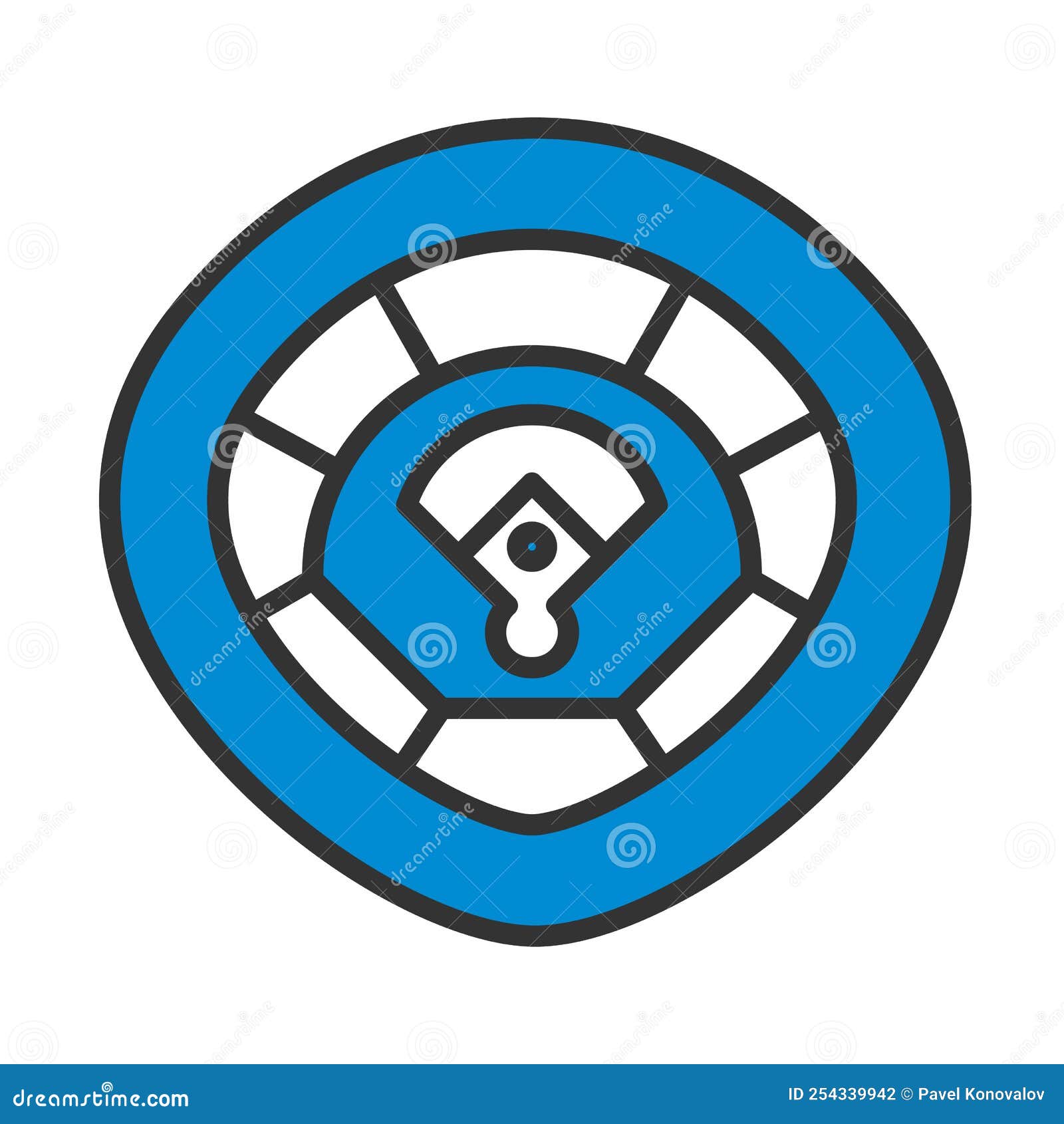 Baseball Stadium Icon stock vector. Illustration of catindustriessports ...