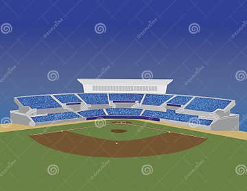 Baseball Stadium Vector stock vector. Illustration of professional ...