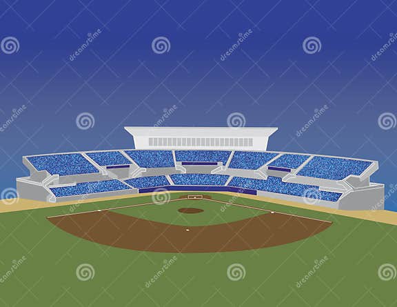 Baseball Stadium Vector stock vector. Illustration of professional ...