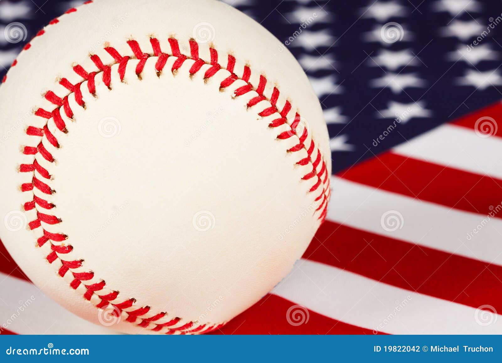 Baseball, Stars and Stripes, Stock Photo - Image of macro, america ...