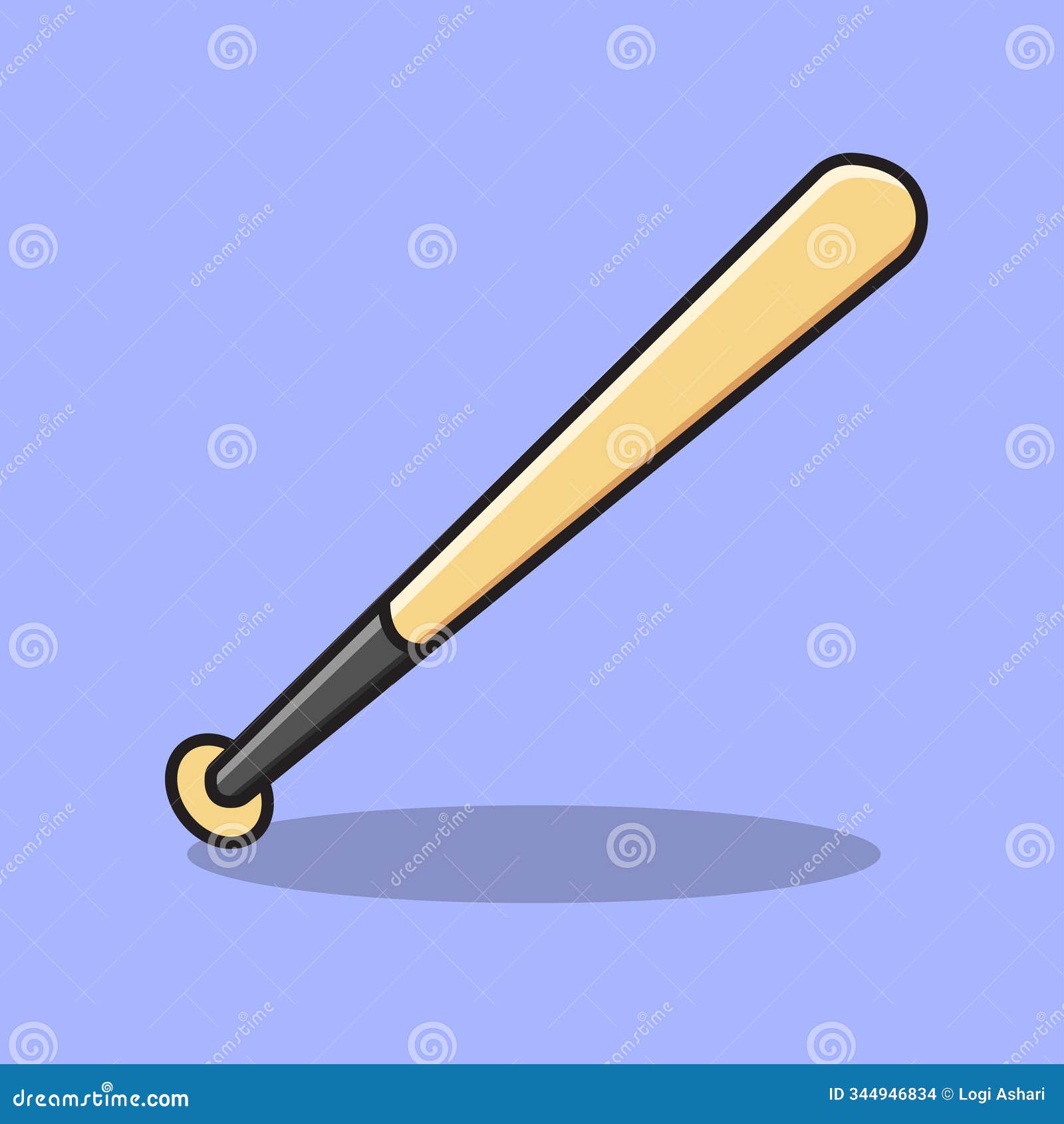 Wood Baseball Stick Vector Design Stock Illustration - Illustration of ...