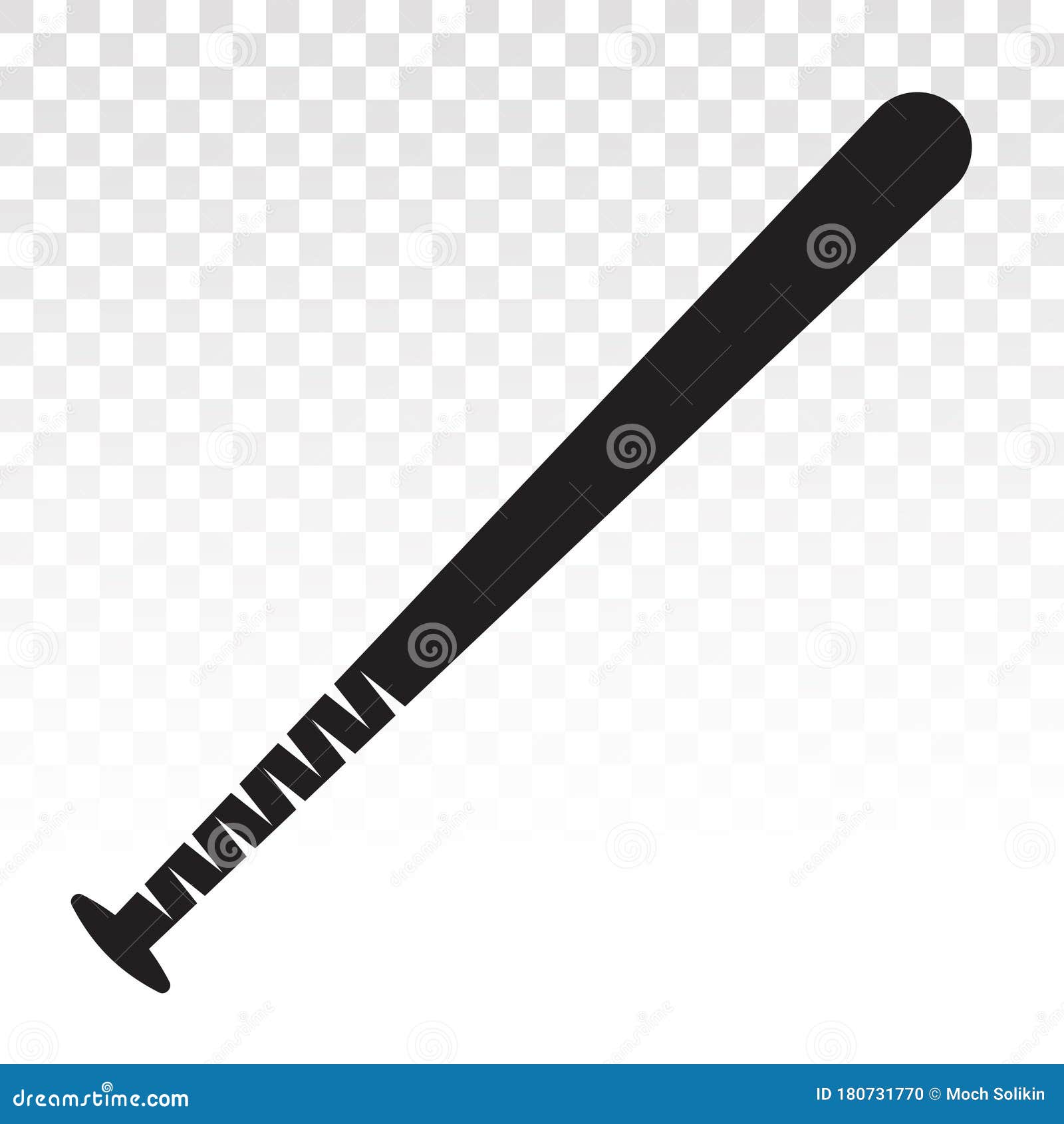 Baseball Stick Vector Flat Icon for Sports Apps or Website on a ...