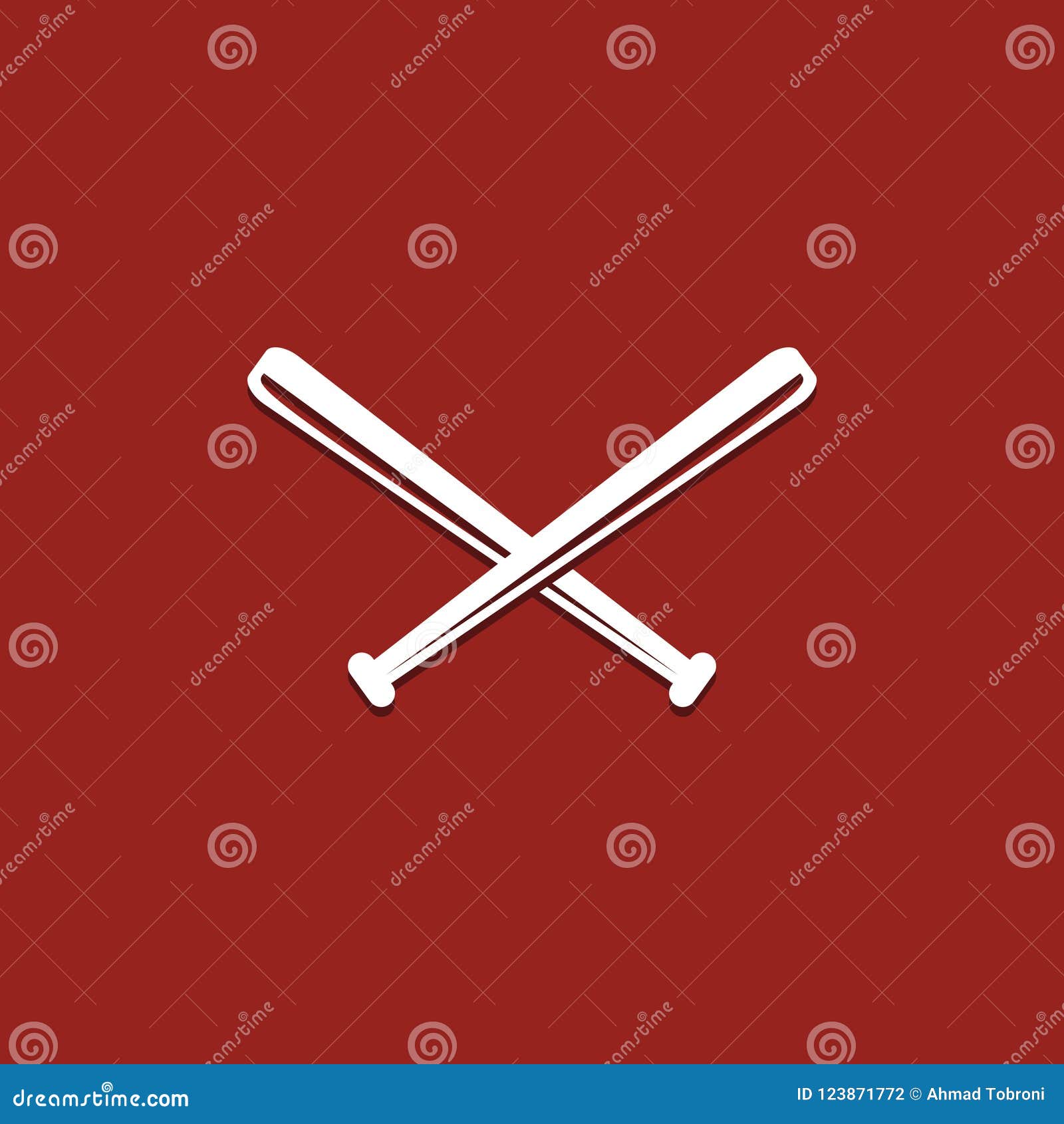Baseball Stick Vector Template Design Stock Vector - Illustration of ...
